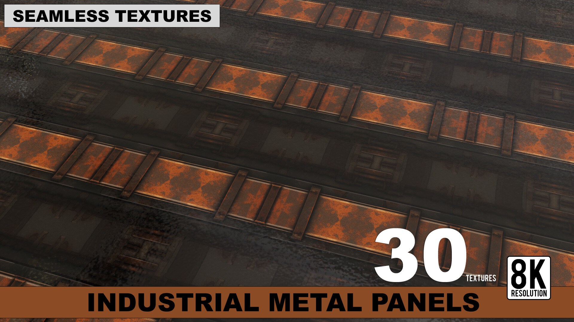 Material Forge - Industrial Metal Panels Seamless Textures