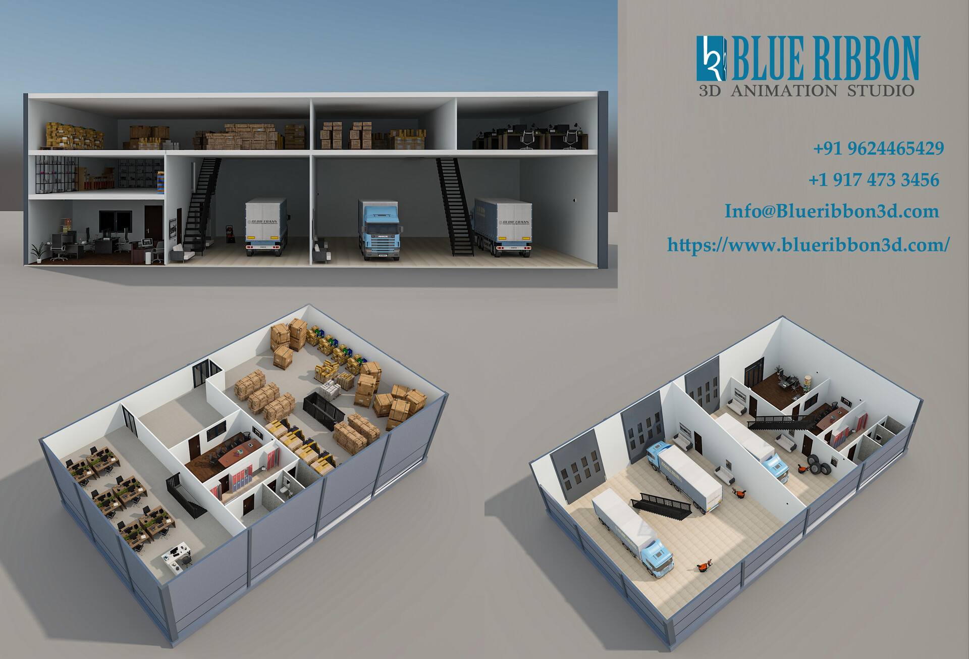 ArtStation - 3D Floor Plan Rendering