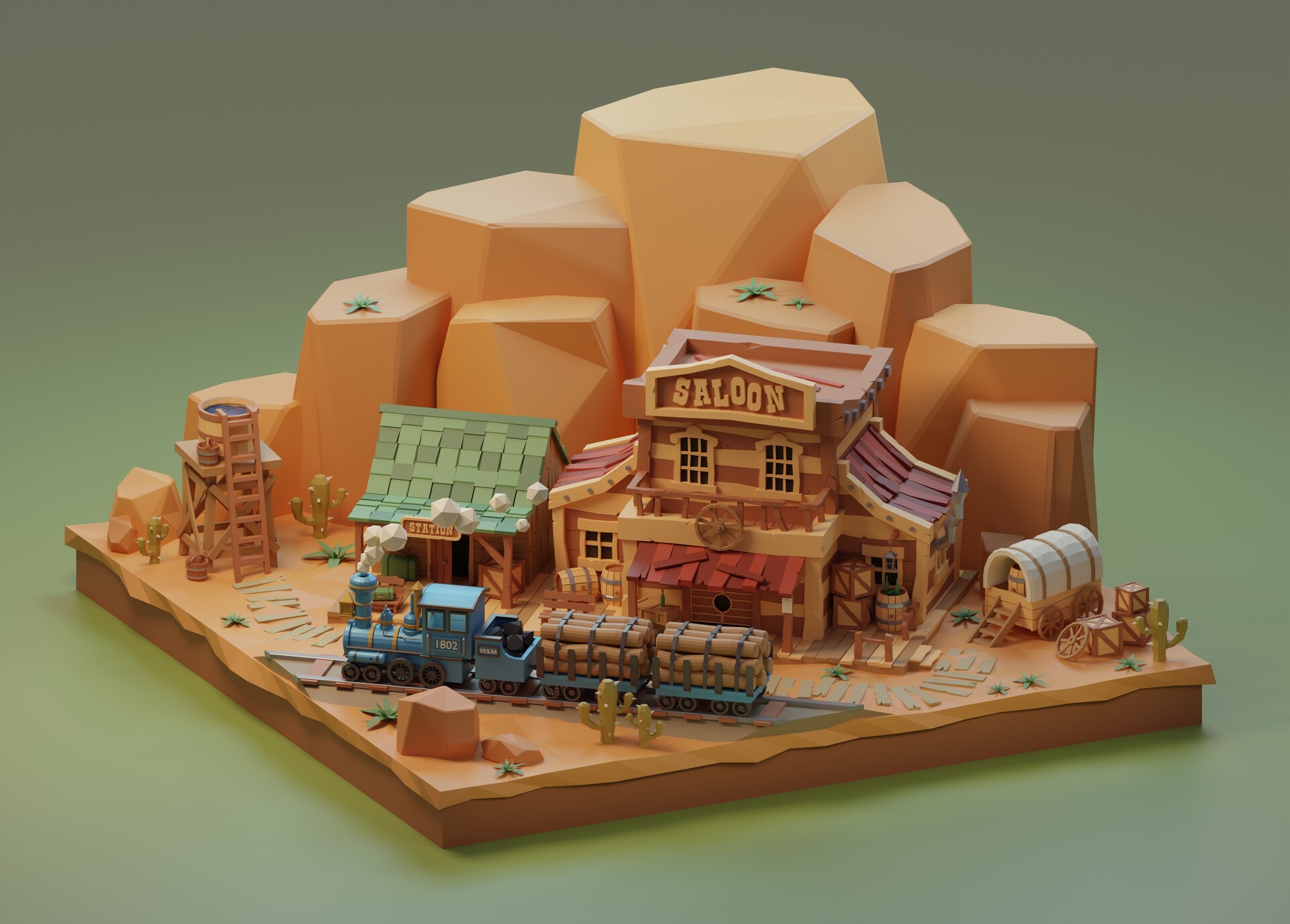 ArtStation - Texas Express