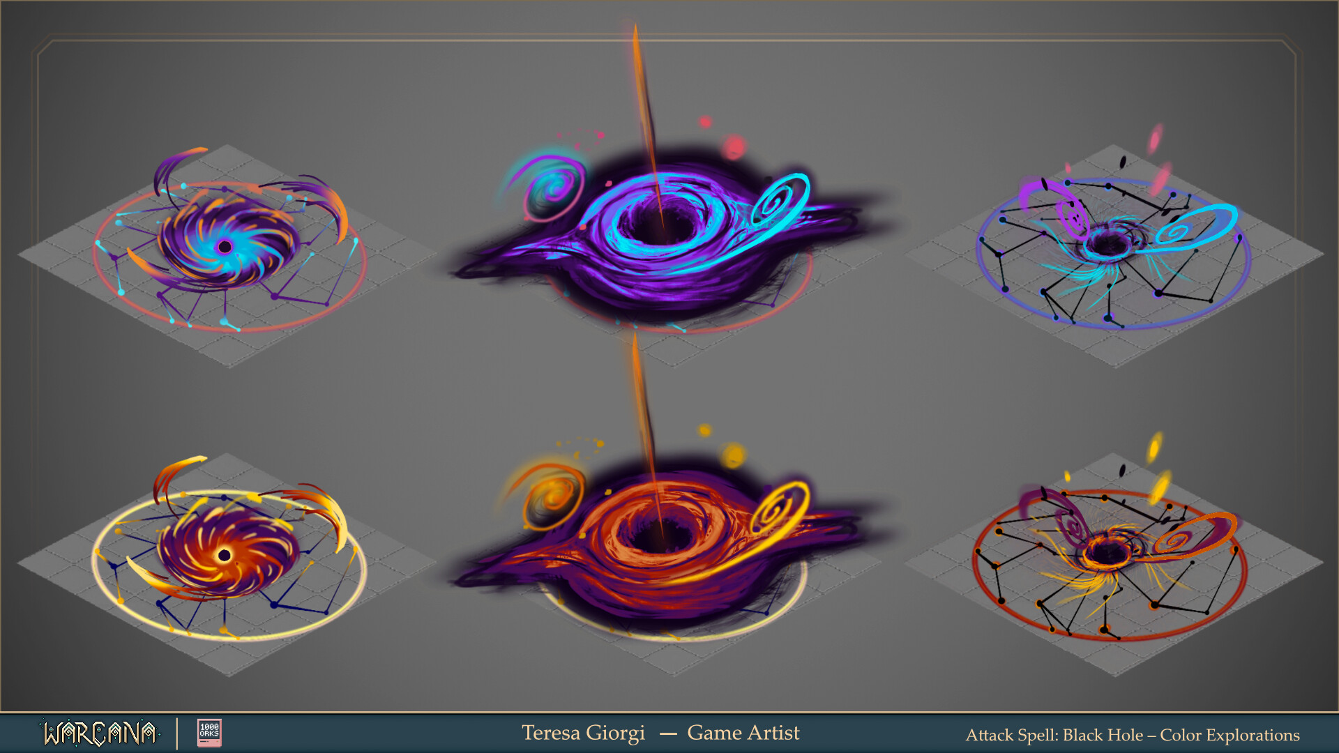 Teresa Giorgi - WARCANA Attack Spell Concepts - Void Forging