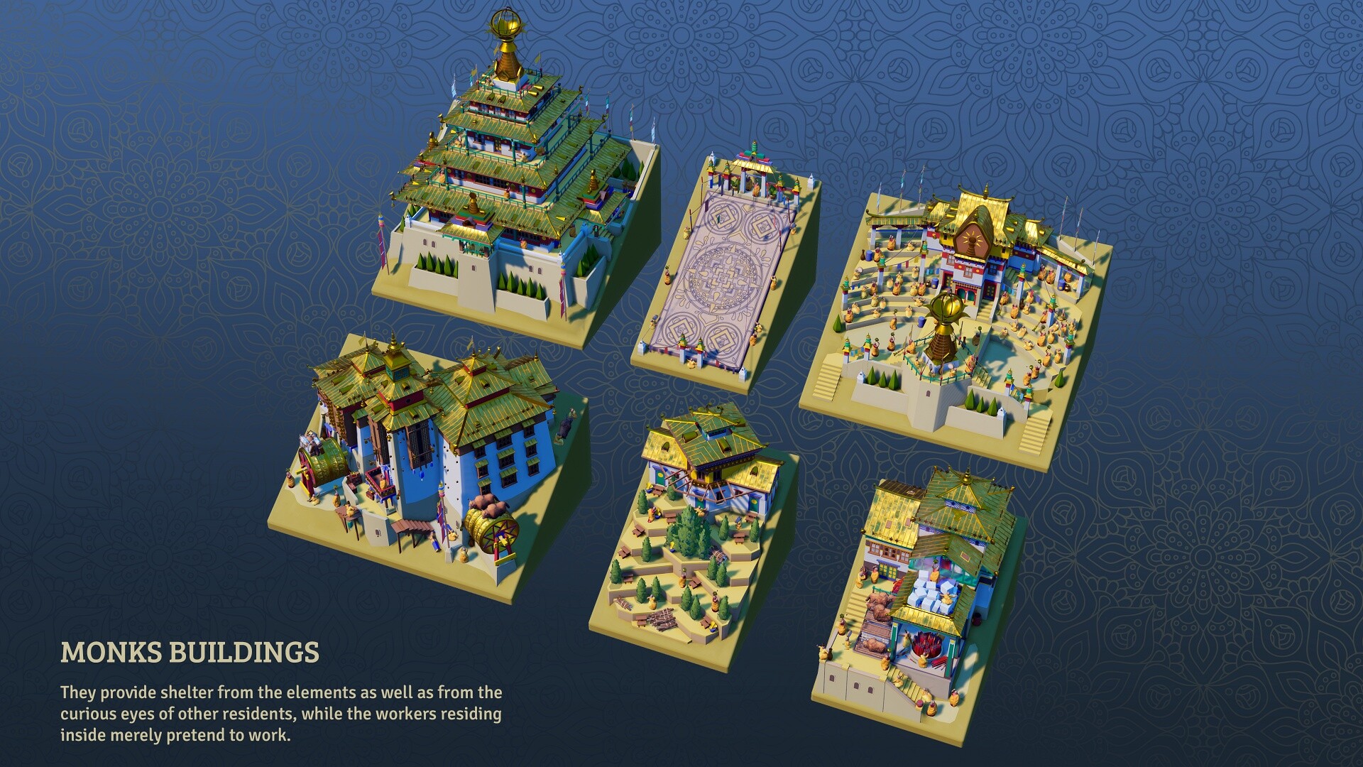 Michał Kubas - Laysara: Summit Kingdom ‒ Buildings 3D Concepts