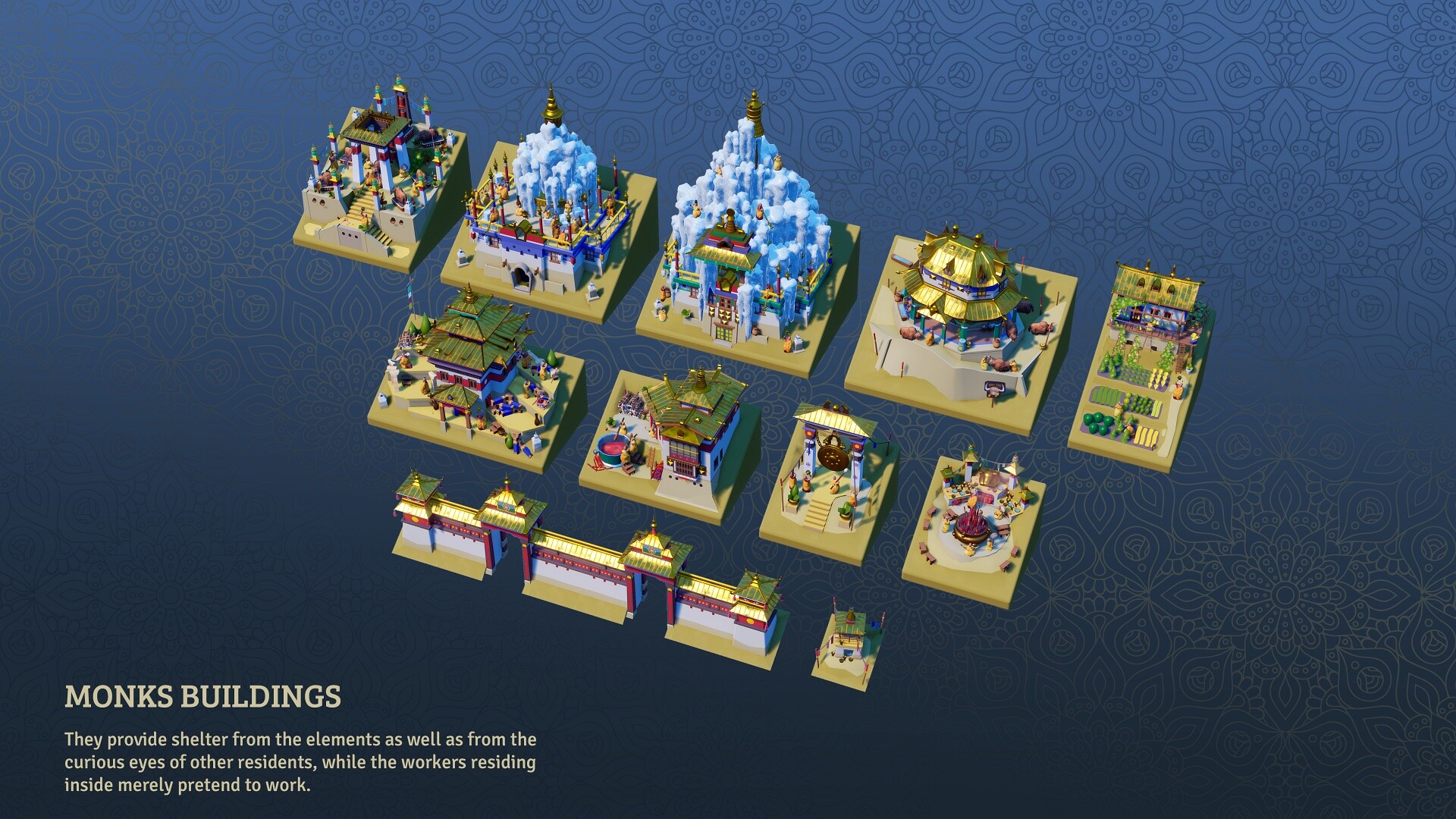 Michał Kubas - Laysara: Summit Kingdom ‒ Buildings 3D Concepts