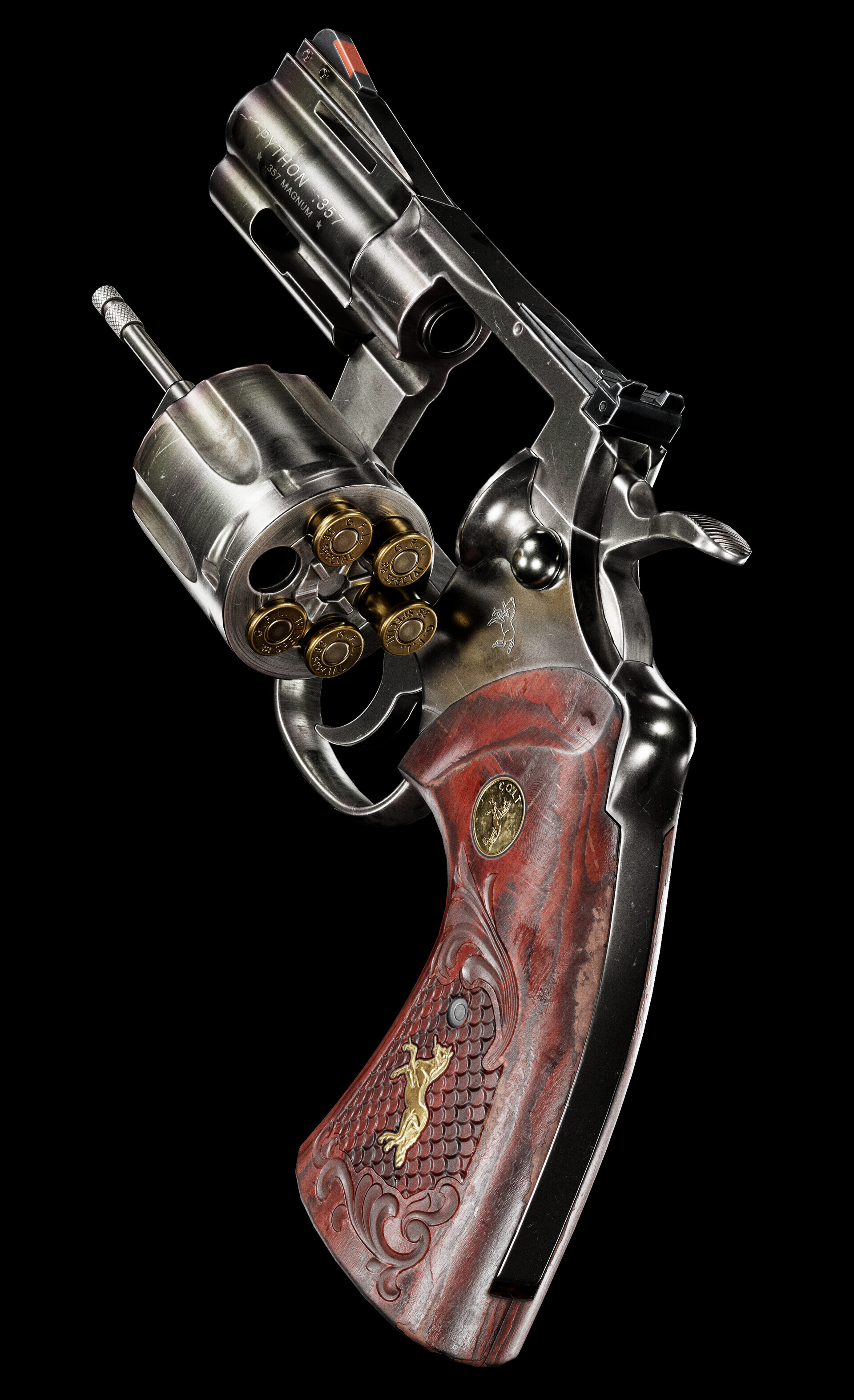 Games Artist - Colt Python - Prop Breakdown - Pelayo Martín Fernández