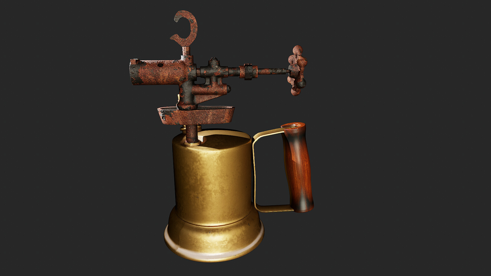 ArtStation - Old painted blow tourch