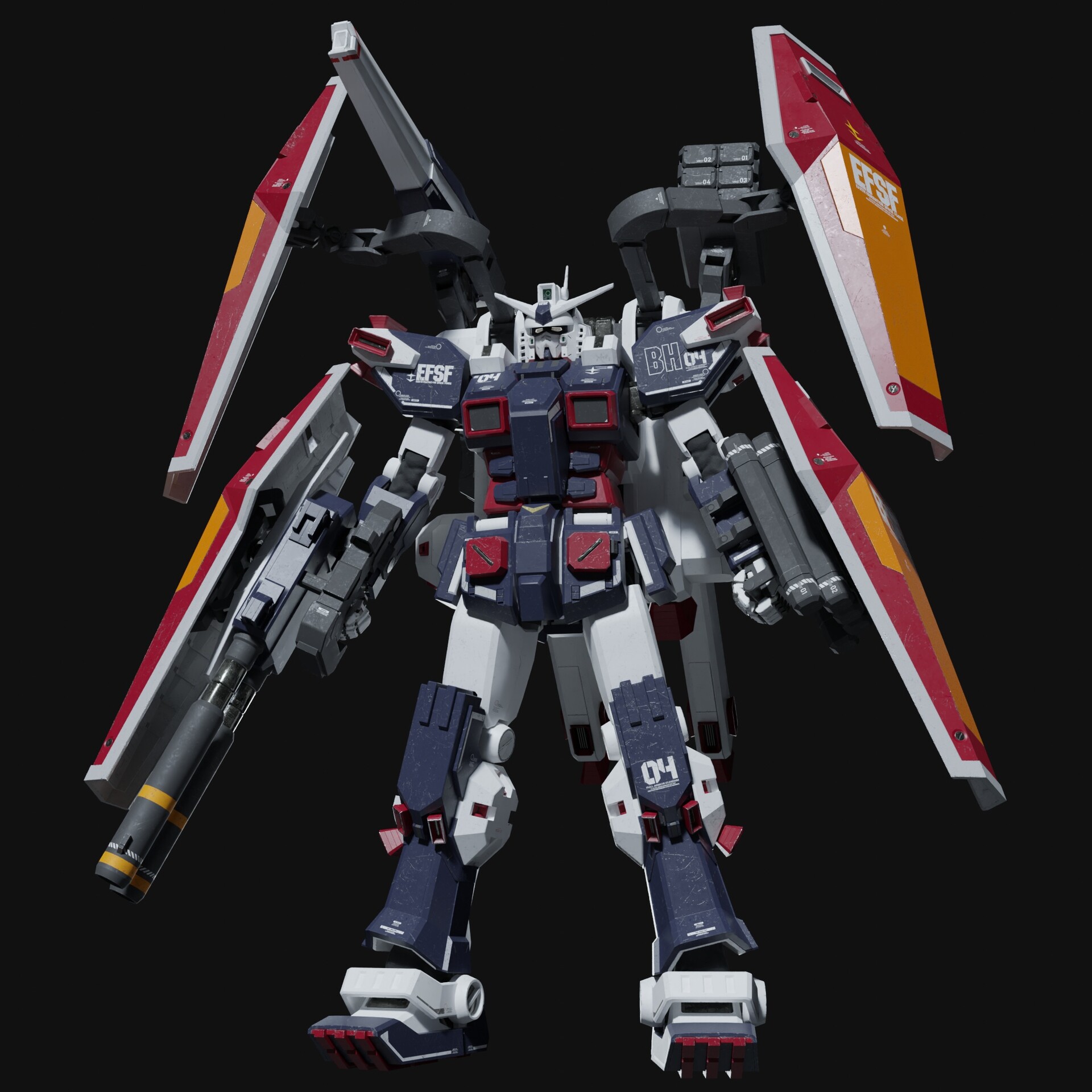 ArtStation - TB FULL ARMOR GUNDAM