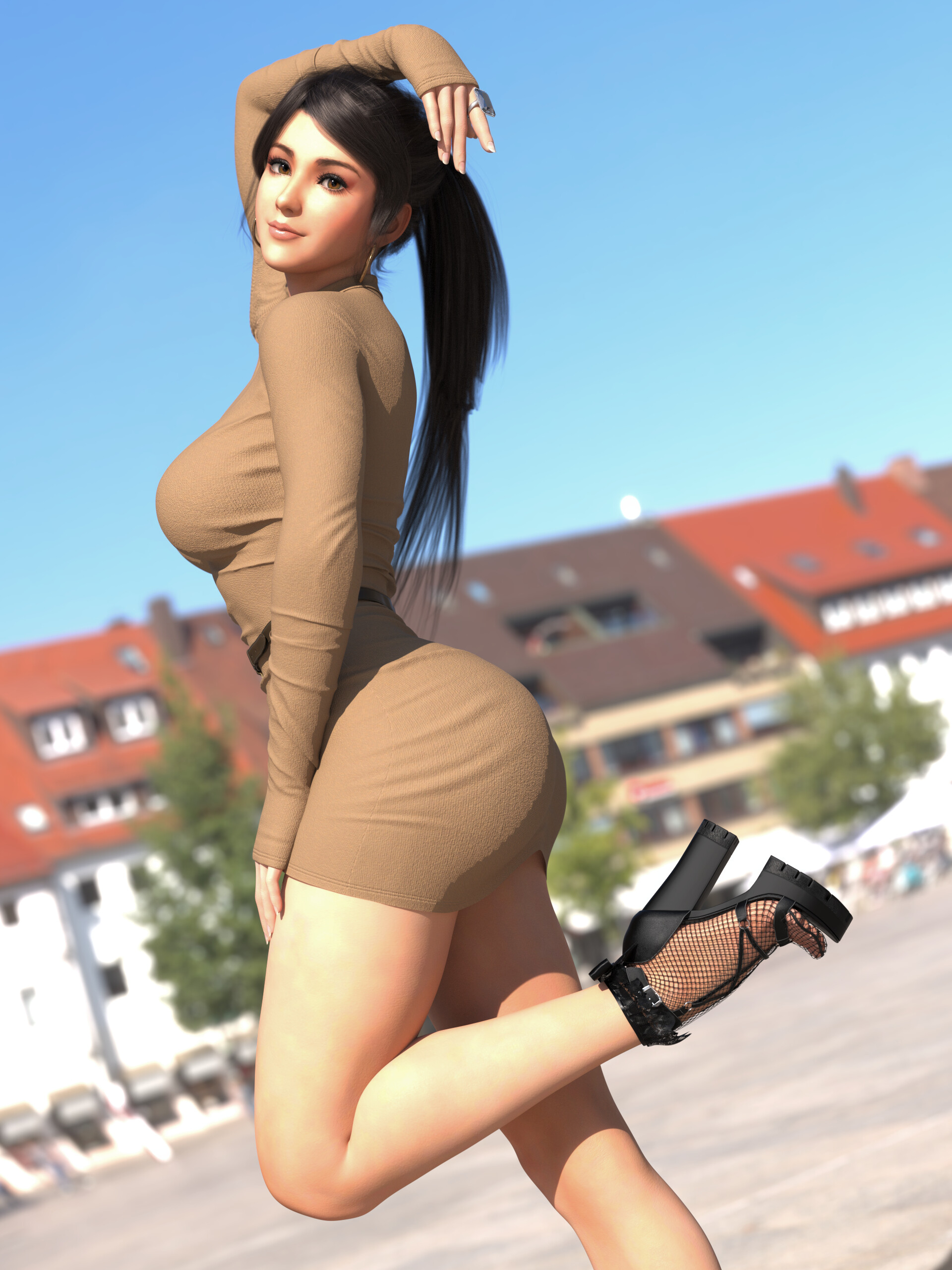 ArtStation - Going out for a walk under the sun