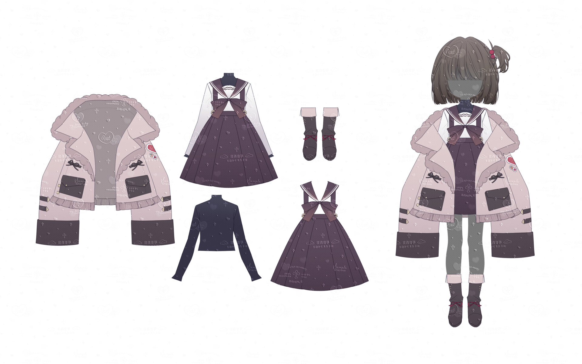 Cute Anime Clothes Drawing