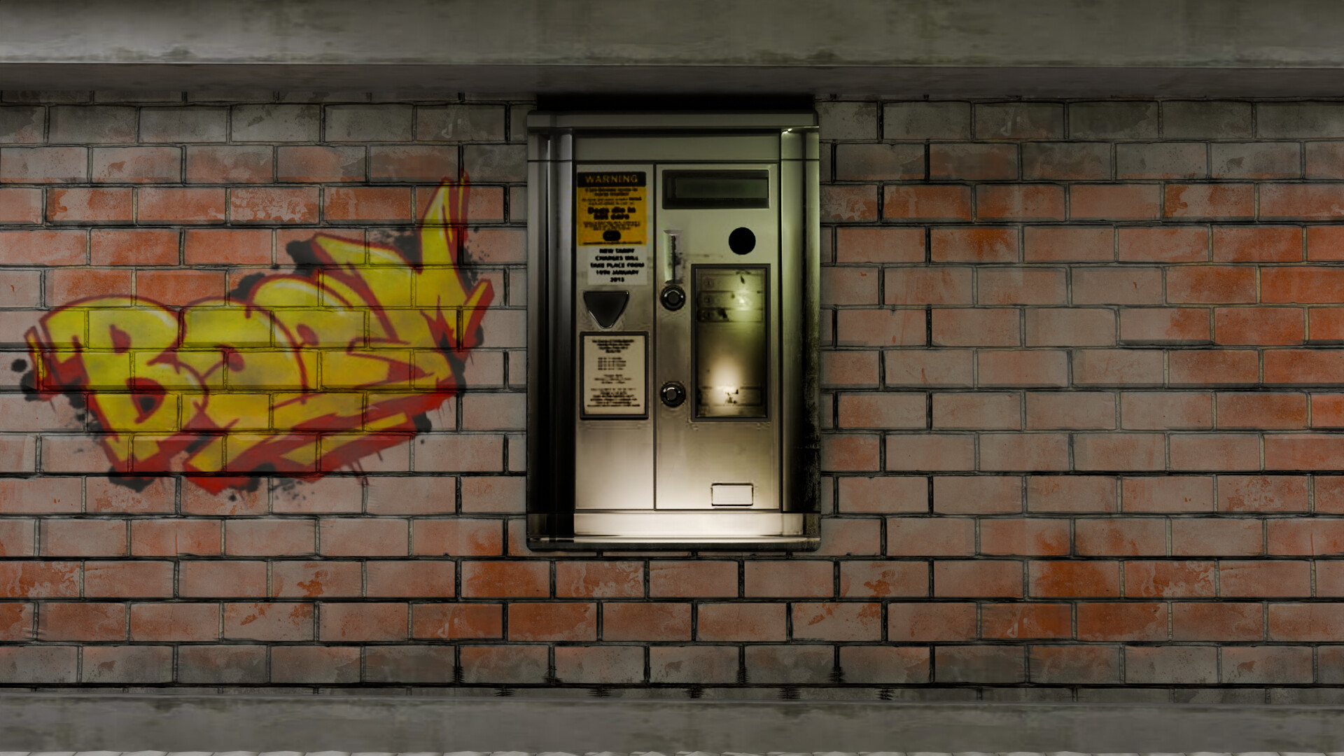 ArtStation - Graffiti and Machine in Urban Silence