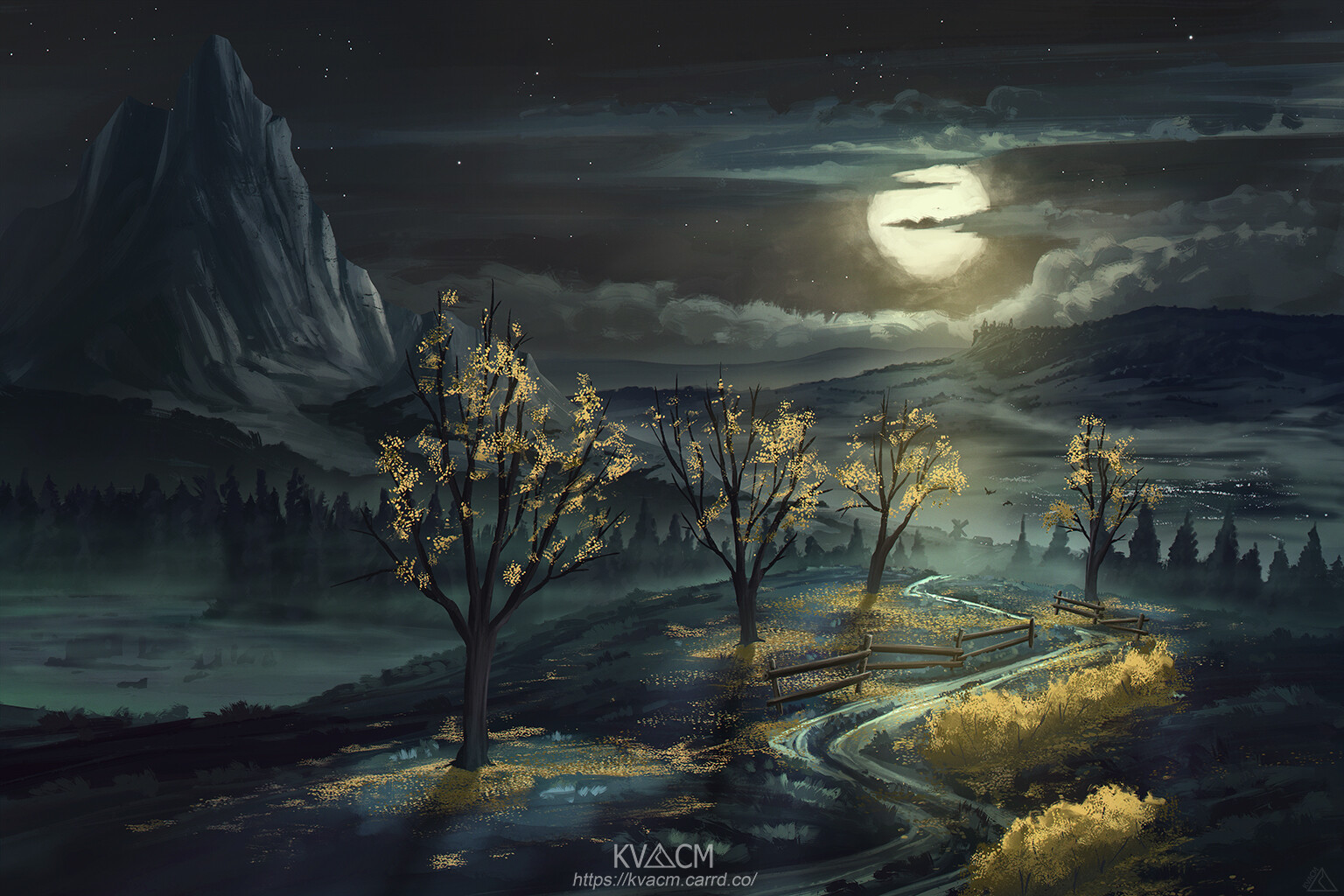 ArtStation - Full Moon Path