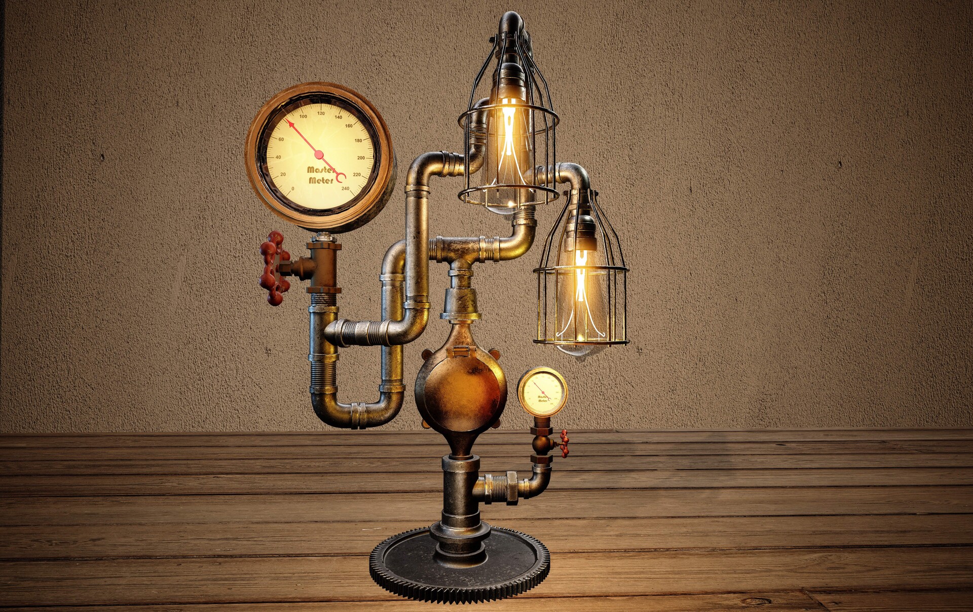 ArtStation - Steampunk Lamp