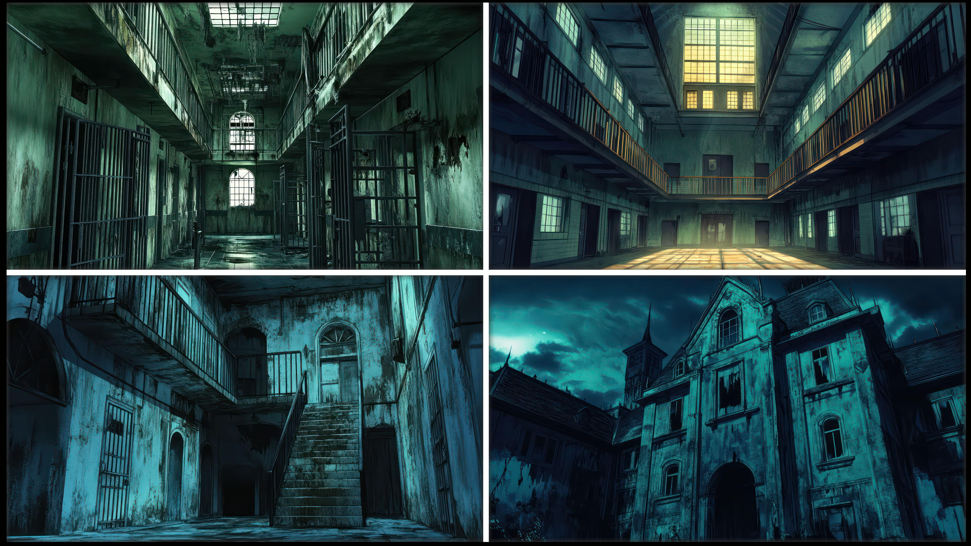 Ferial Concept - 🔹200 Old Asylum - Anime Concept Reference Image Pack v ...