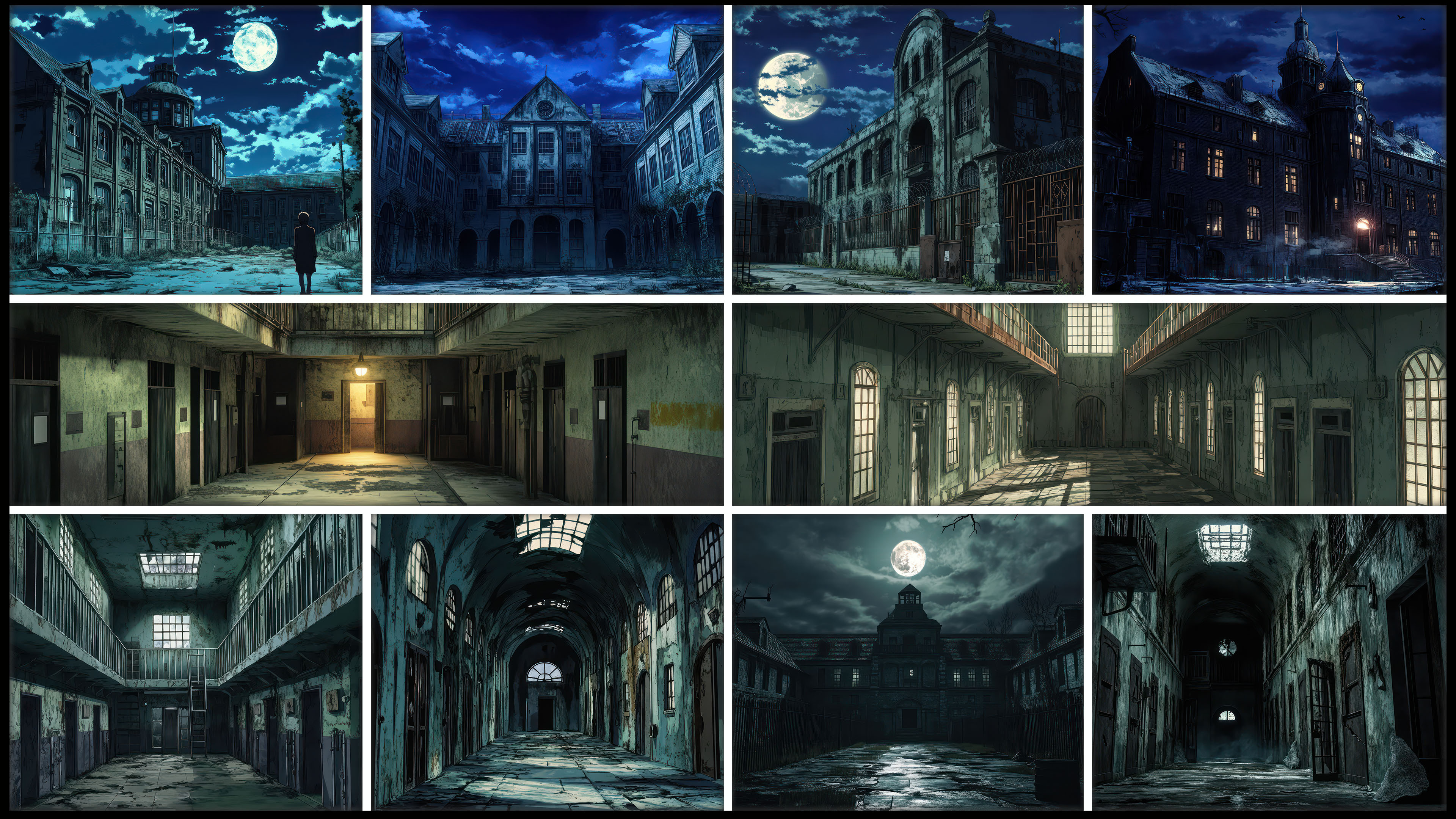 Ferial Concept - 🔹200 Old Asylum - Anime Concept Reference Image Pack v ...