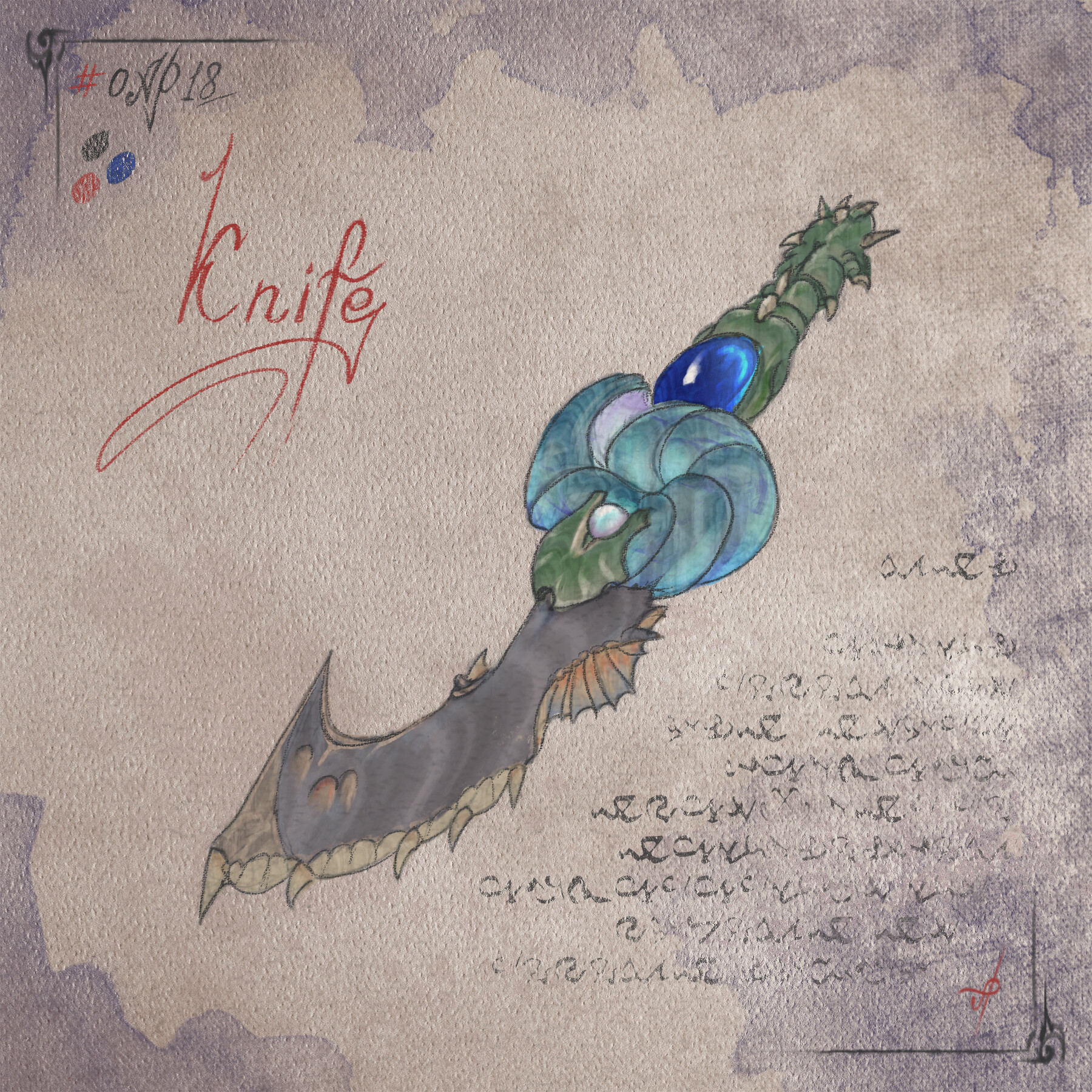 ArtStation - Marine knife | DnD | byMaker