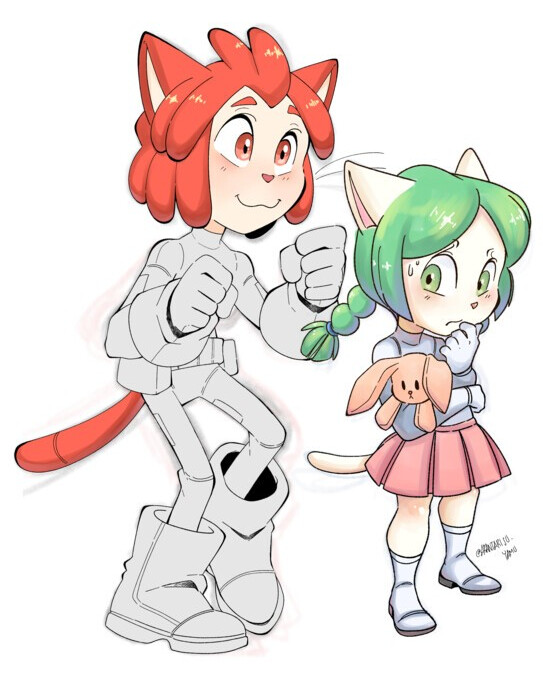 ArtStation - Nyan Cat Characters: Red and Mint