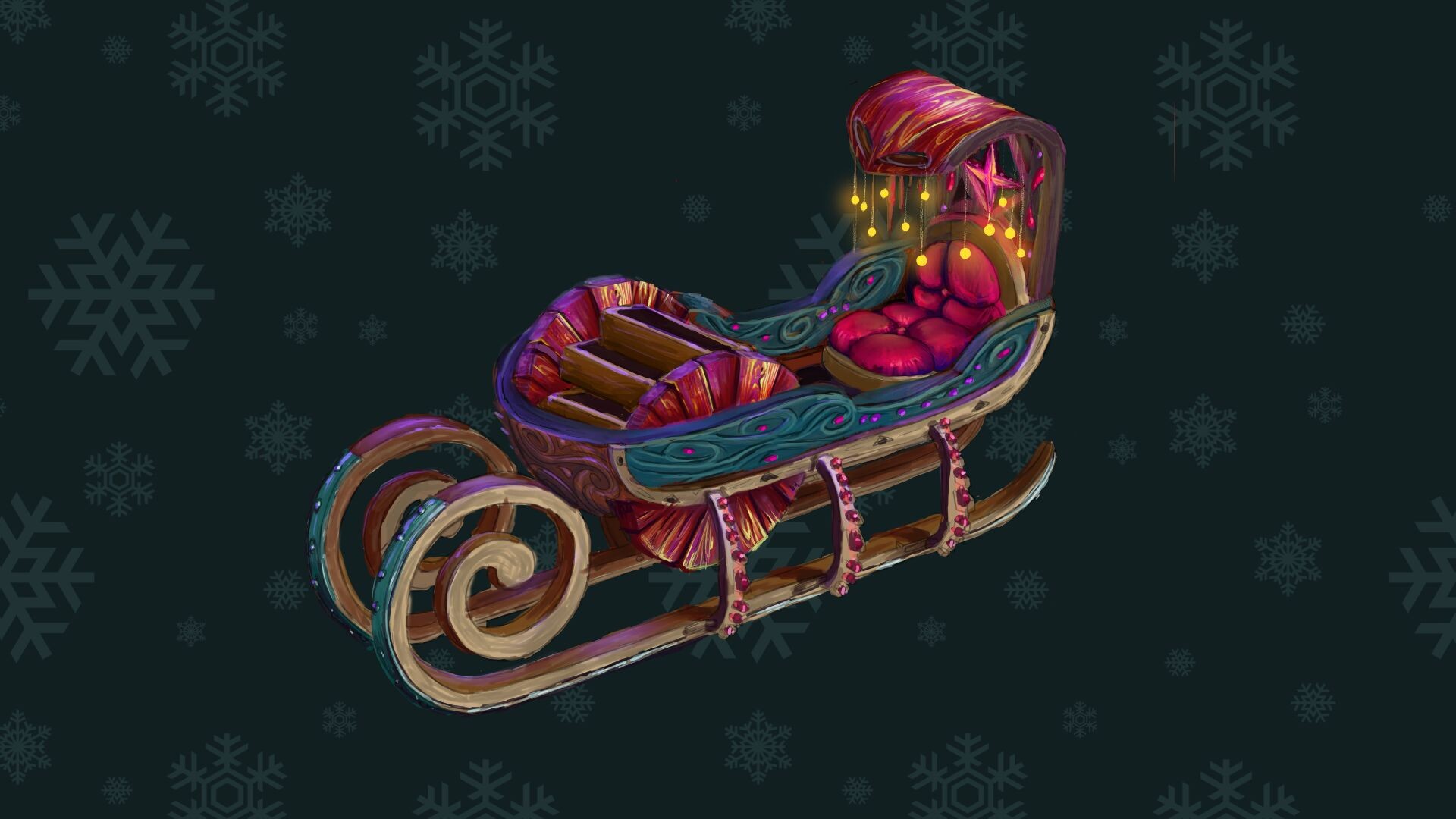 ArtStation - Sled Concept for the movie 'Frozen'