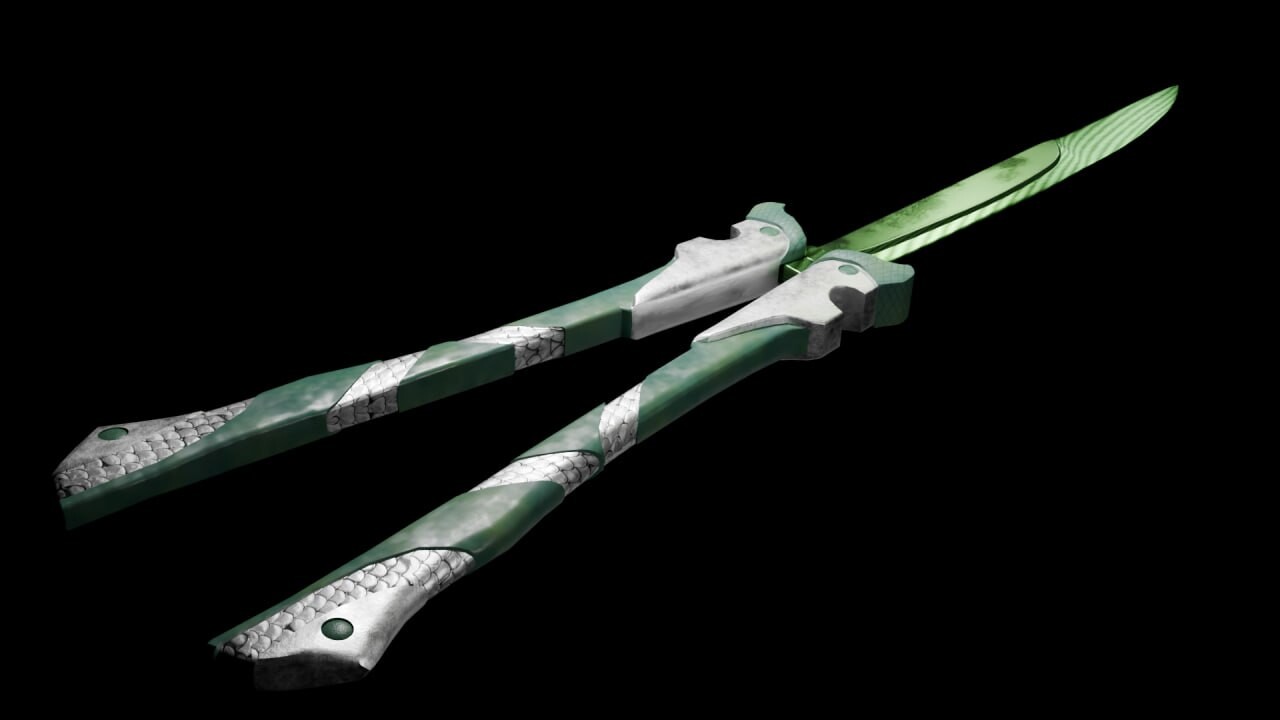 ArtStation - Butterfly knife