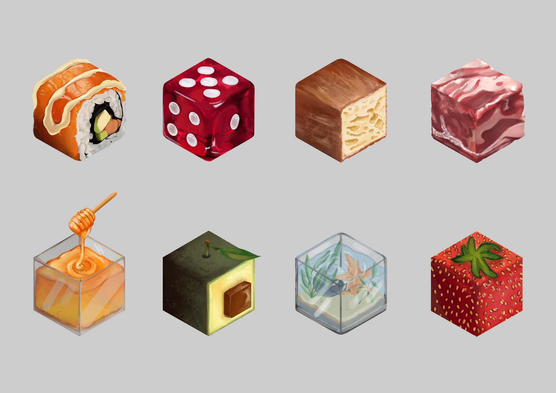 ArtStation - Cube Material Studies