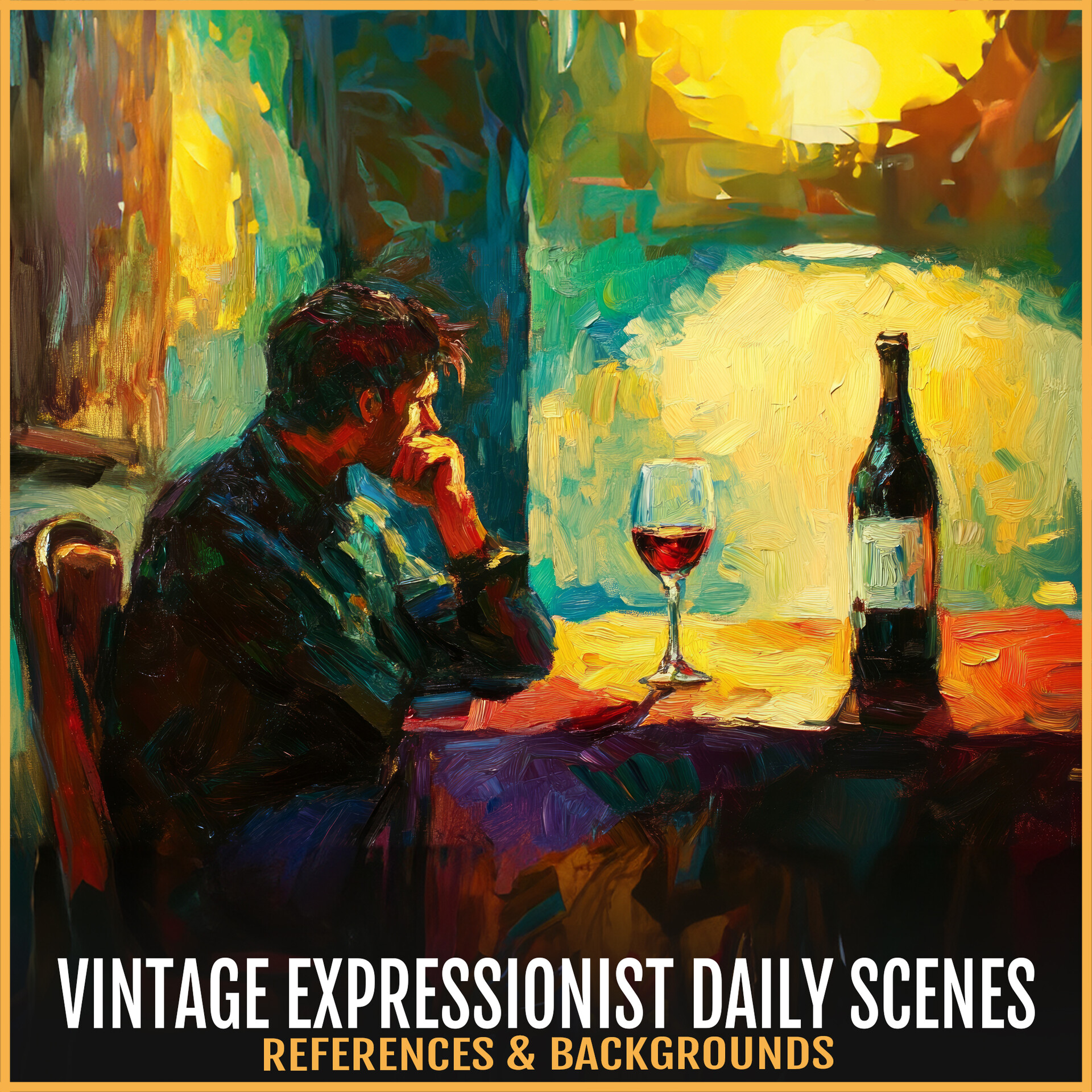 ArtStation - 606 Vintage Expressionist Daily Scenes Painting