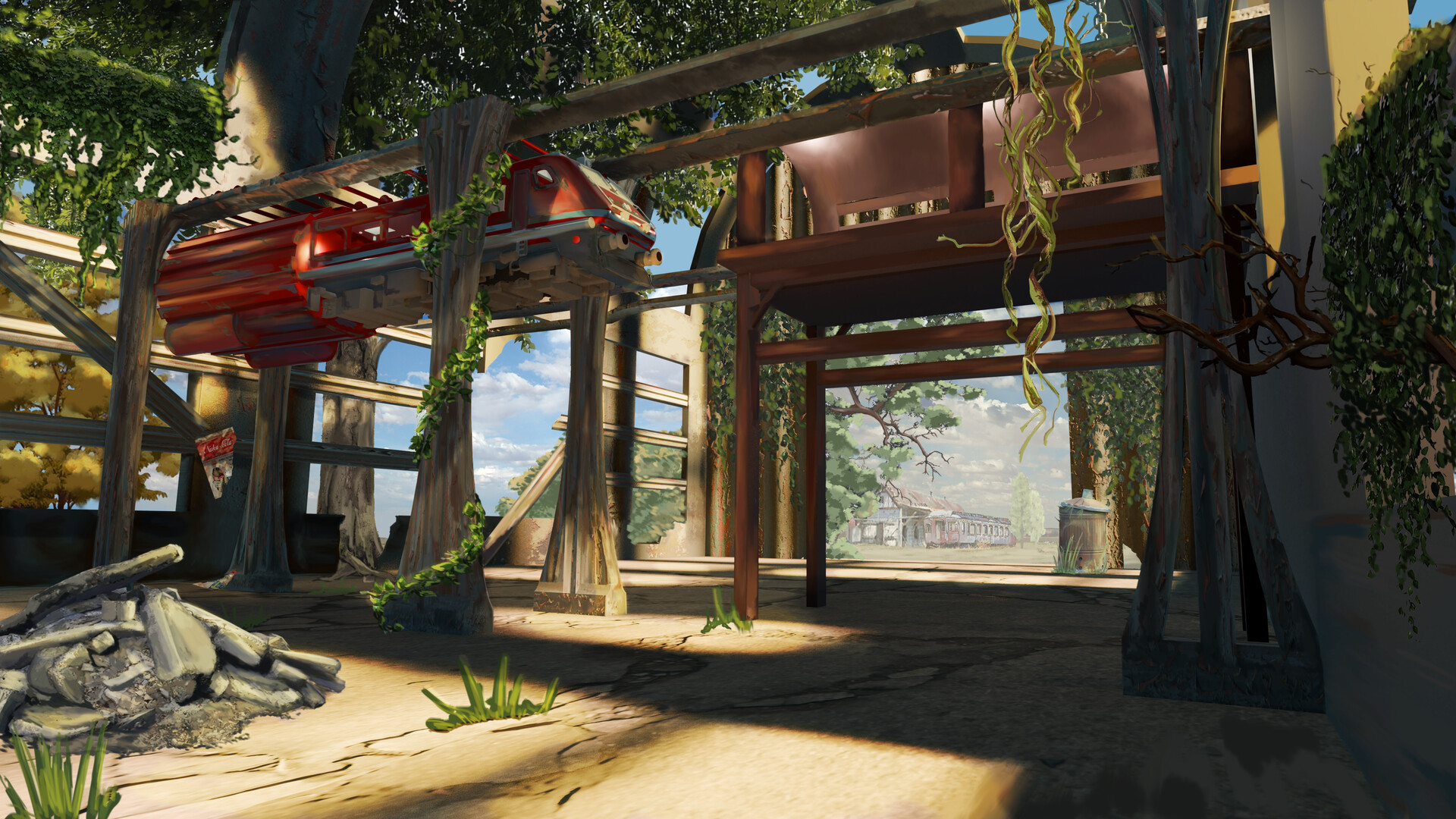 ArtStation - Fall Out Environment Design- FanArt