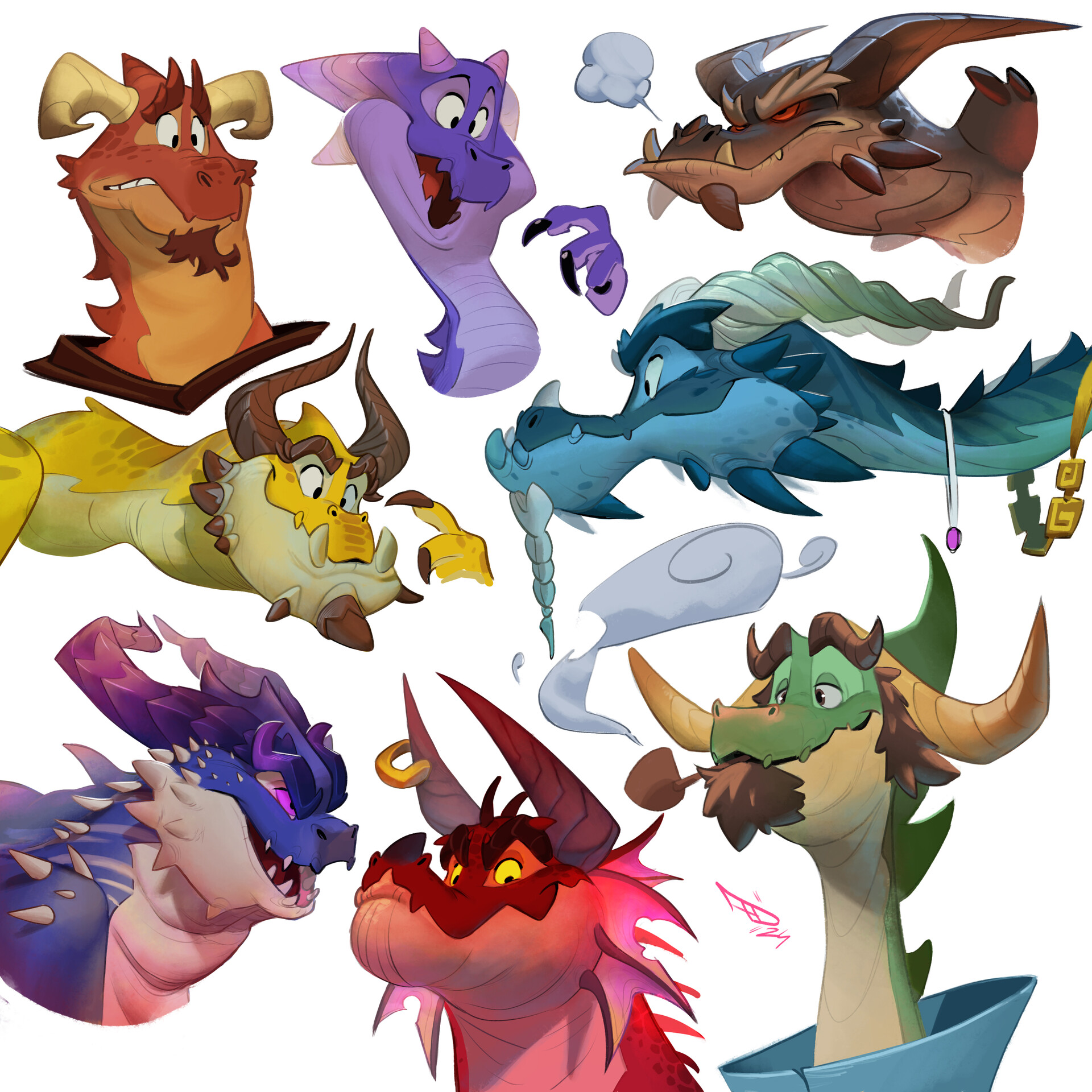 ArtStation - Dragons Expressions