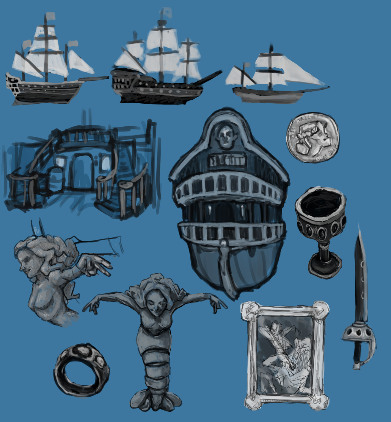 ArtStation - Pirate Props