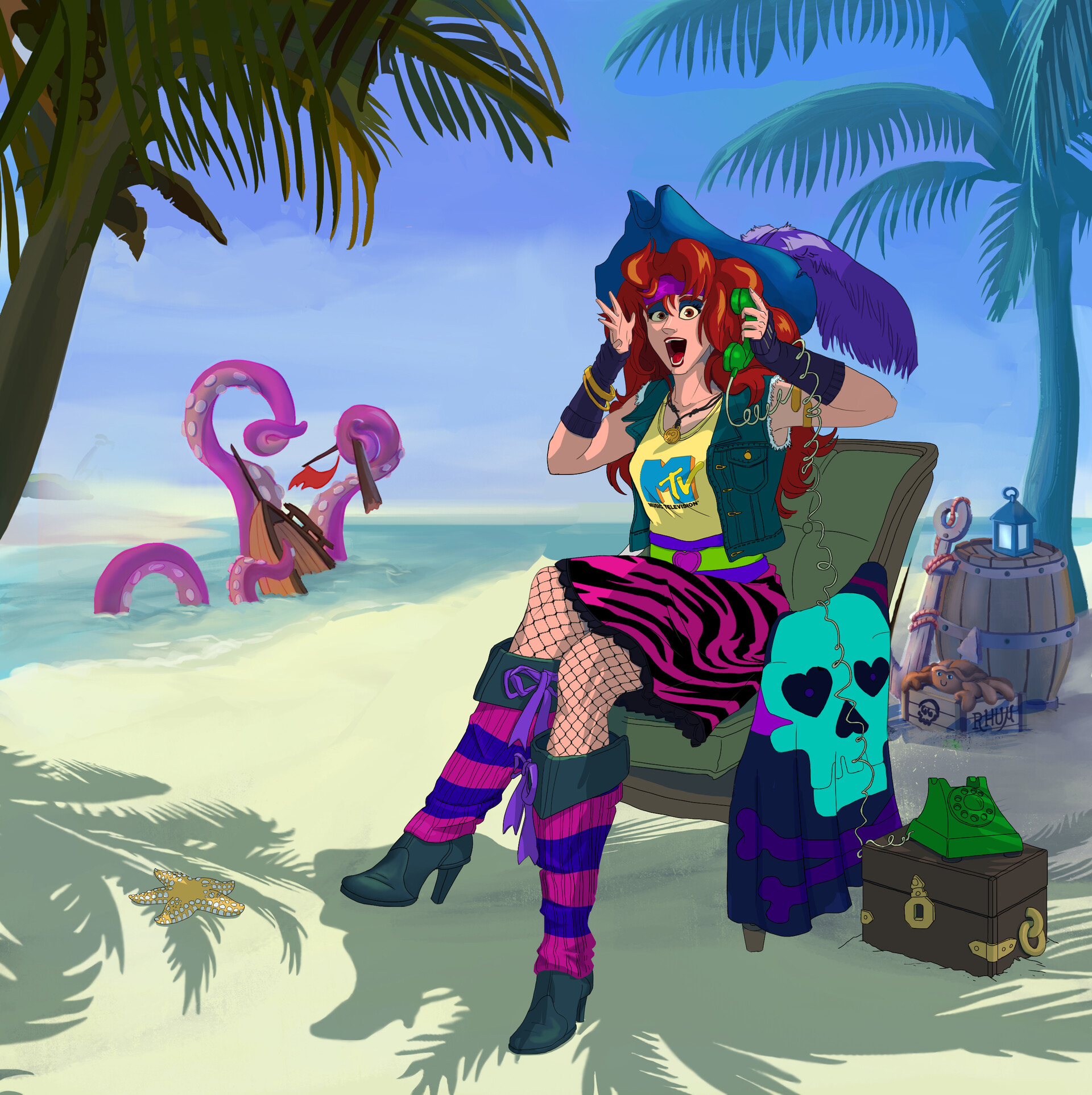 ArtStation - CYNDI LAUPER - PIRATE EDITION