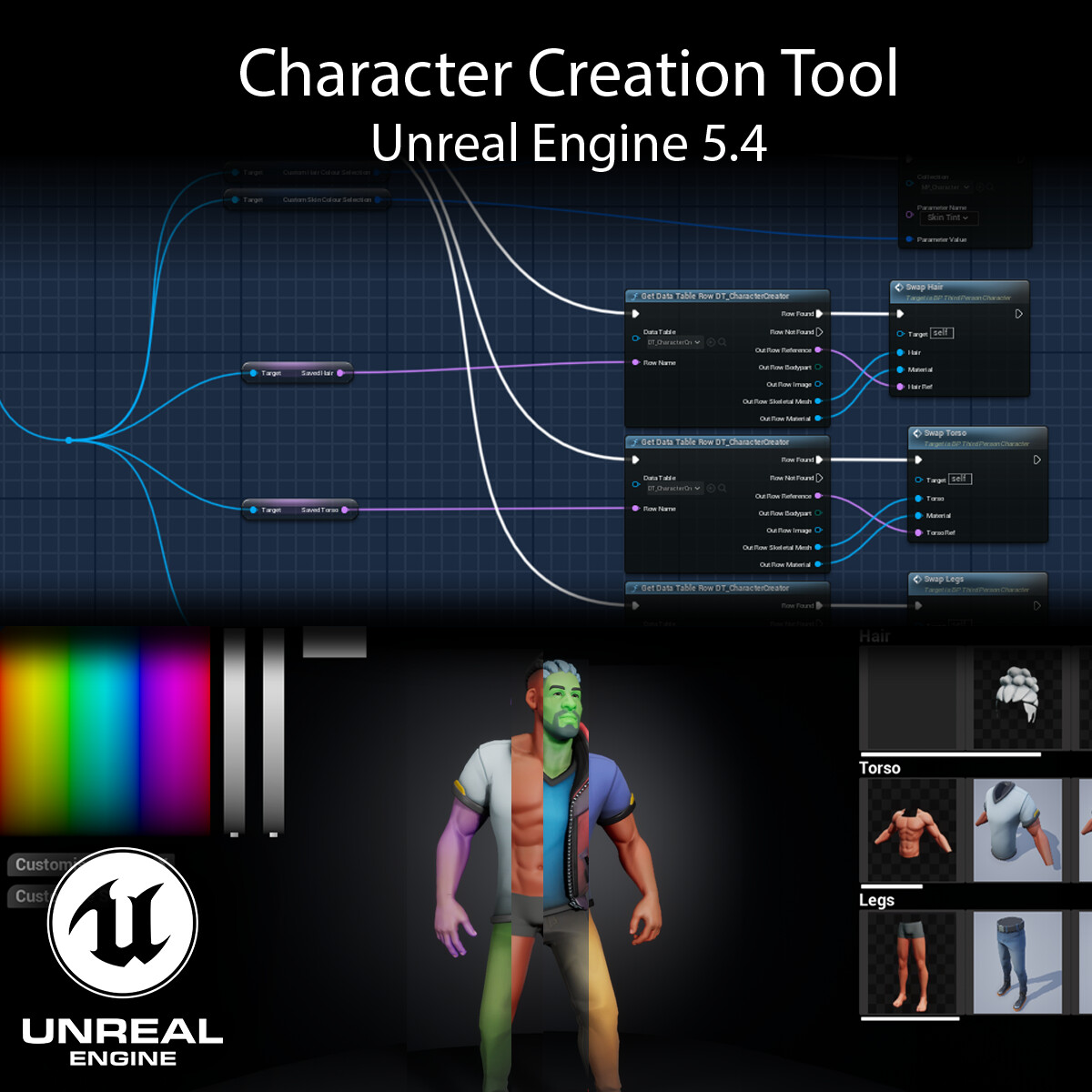 ArtStation - UE5 Character Creation Tool (Professional Brief Project)