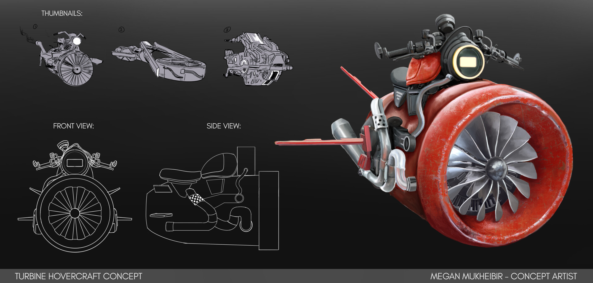 ArtStation - Turbine Hovercraft Vehicle Concept