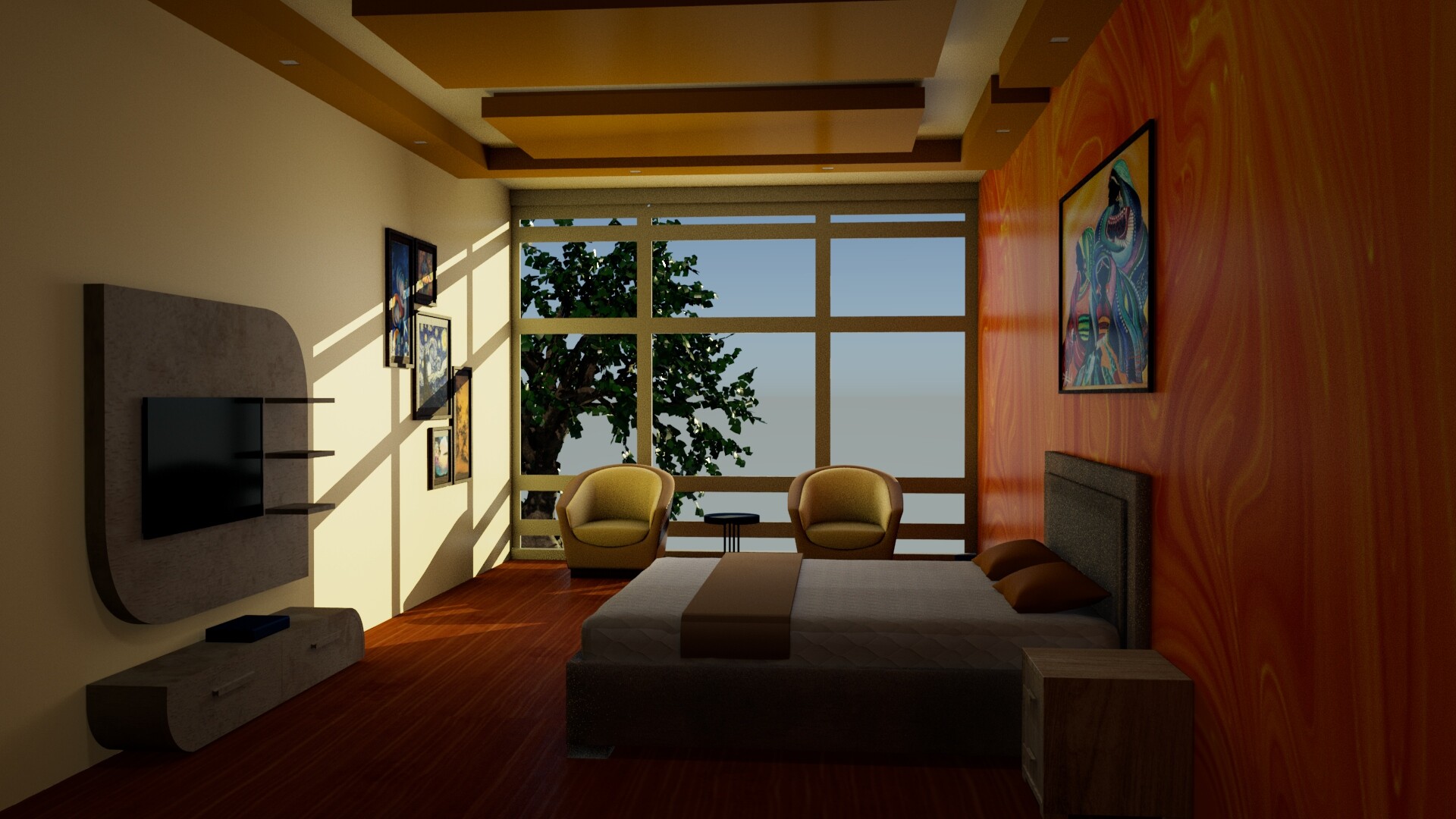 ArtStation - Day and Night interior