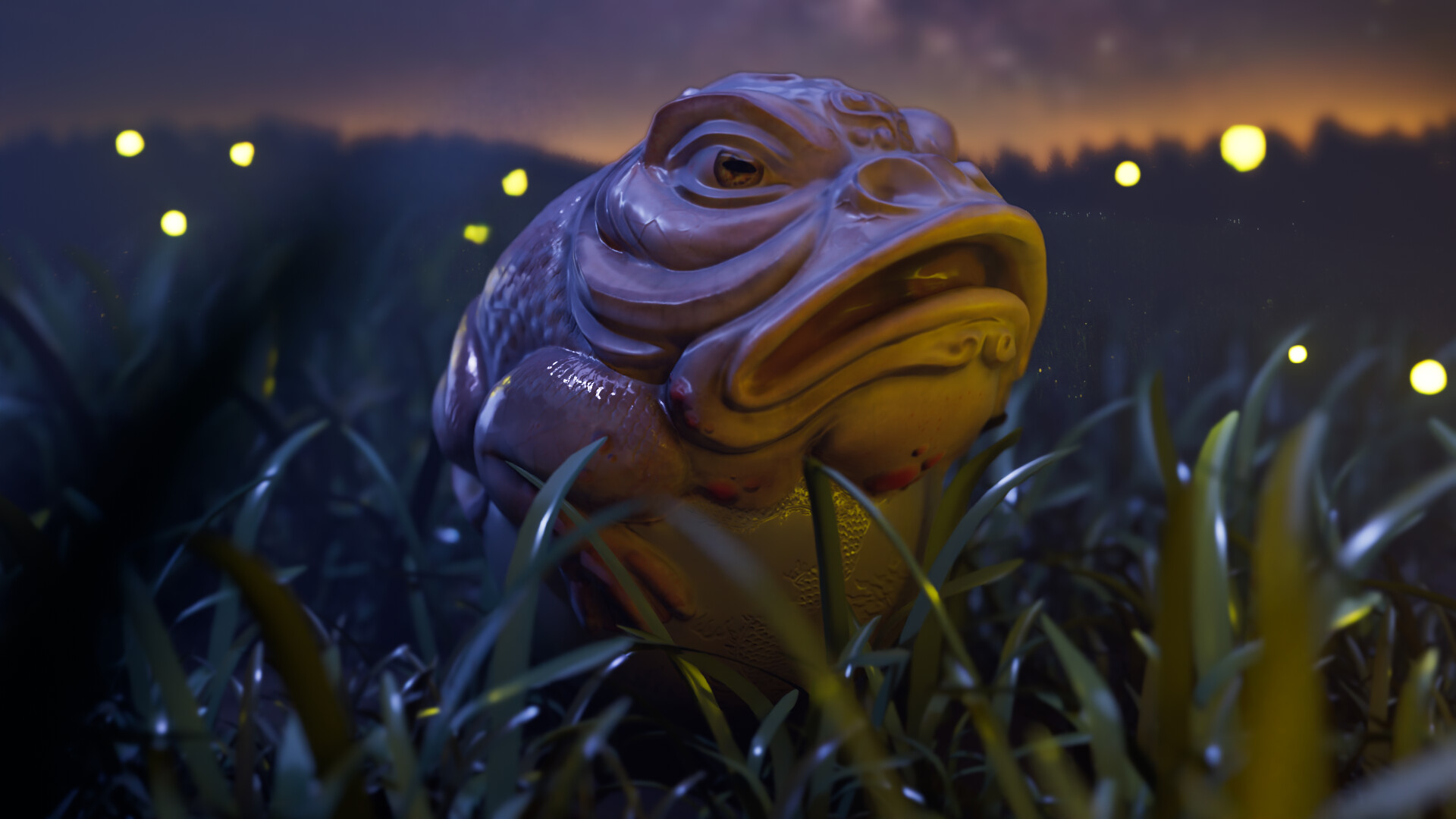 ArtStation - Jade toad koi japanese texturing