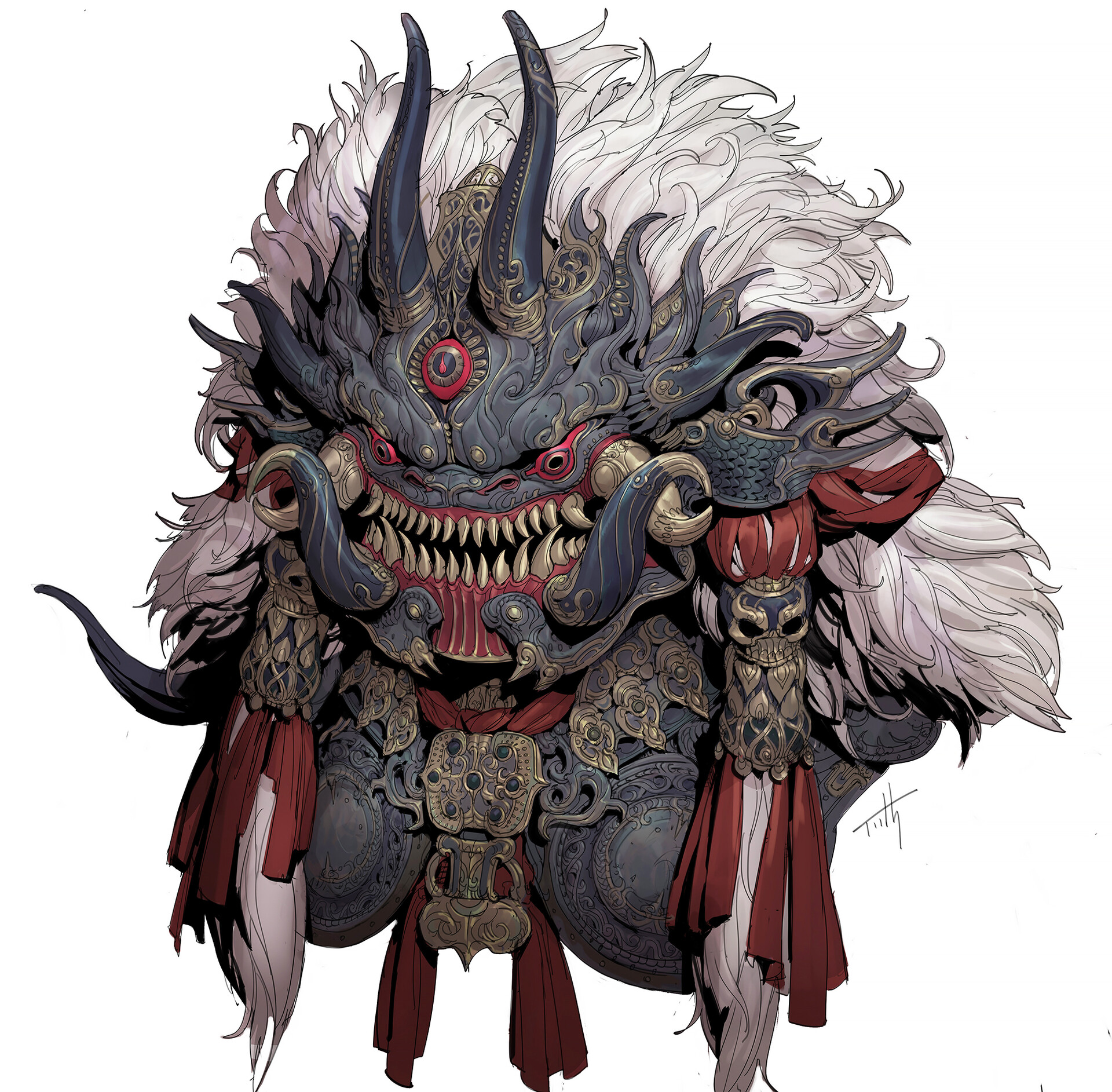 ArtStation - BLACK LION MASK