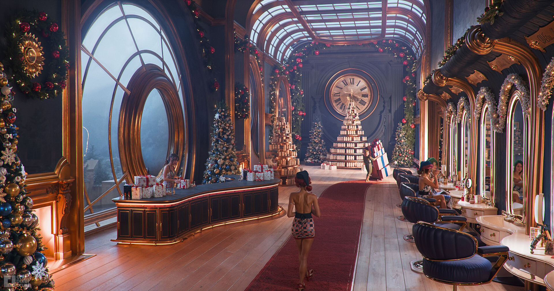 ArtStation - Boots Christmas: Slay Salon