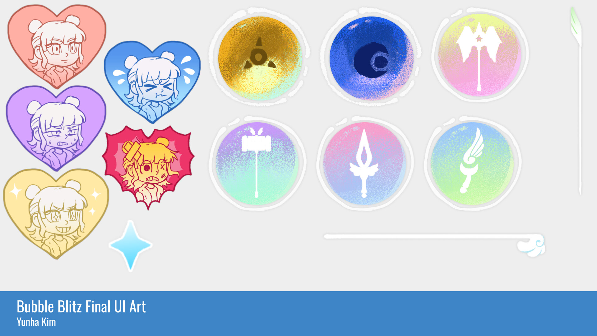 Yunha Kim - Bubble Blitz - Game Title Logo