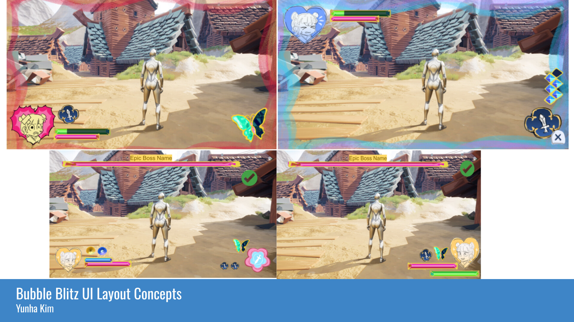 Yunha Kim - Bubble Blitz - Game Title Logo