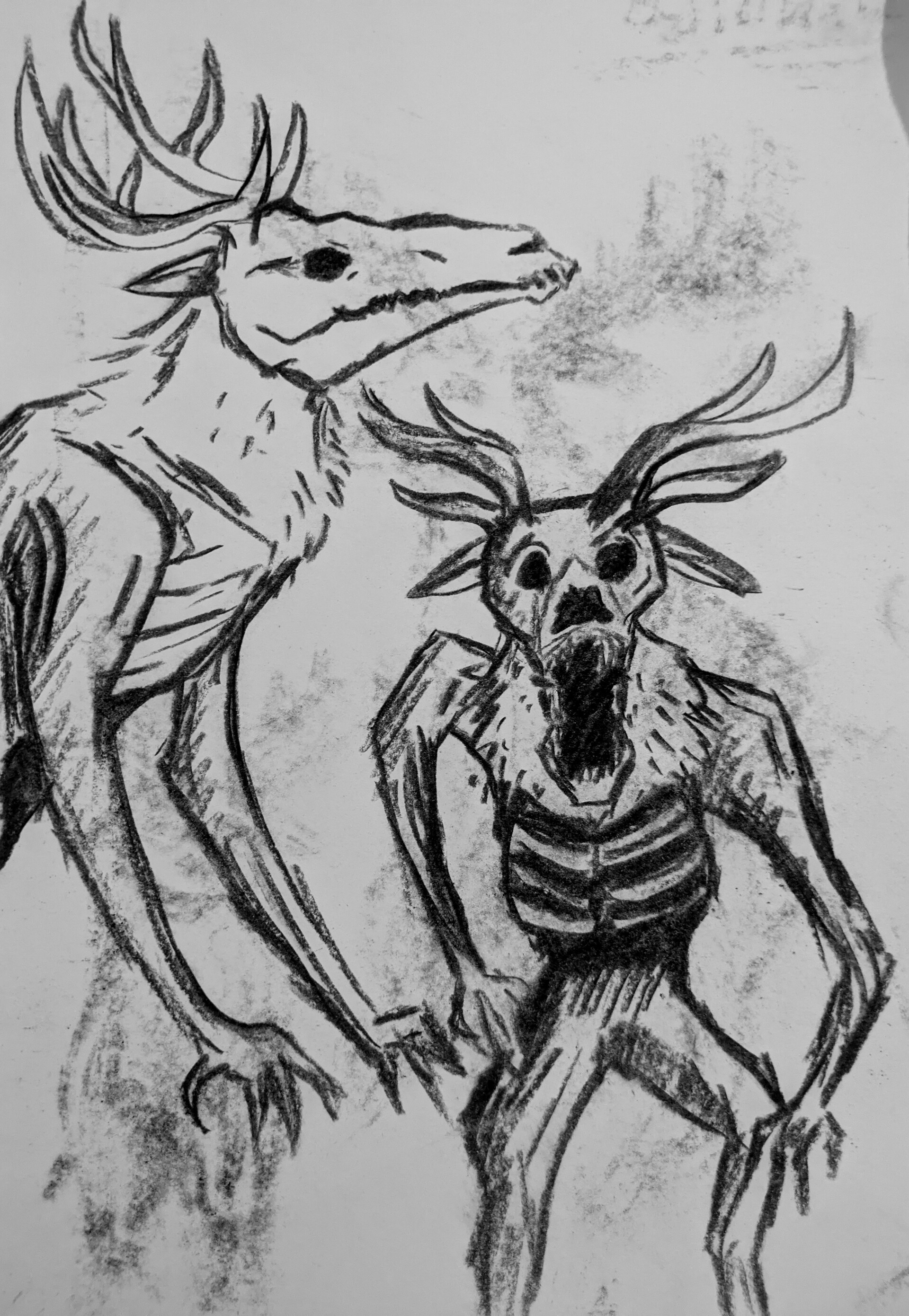 ArtStation - Wendigo/ myth sketches