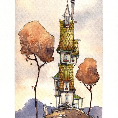 Gary Frederick - Mar3024 - Line and wash traditional art