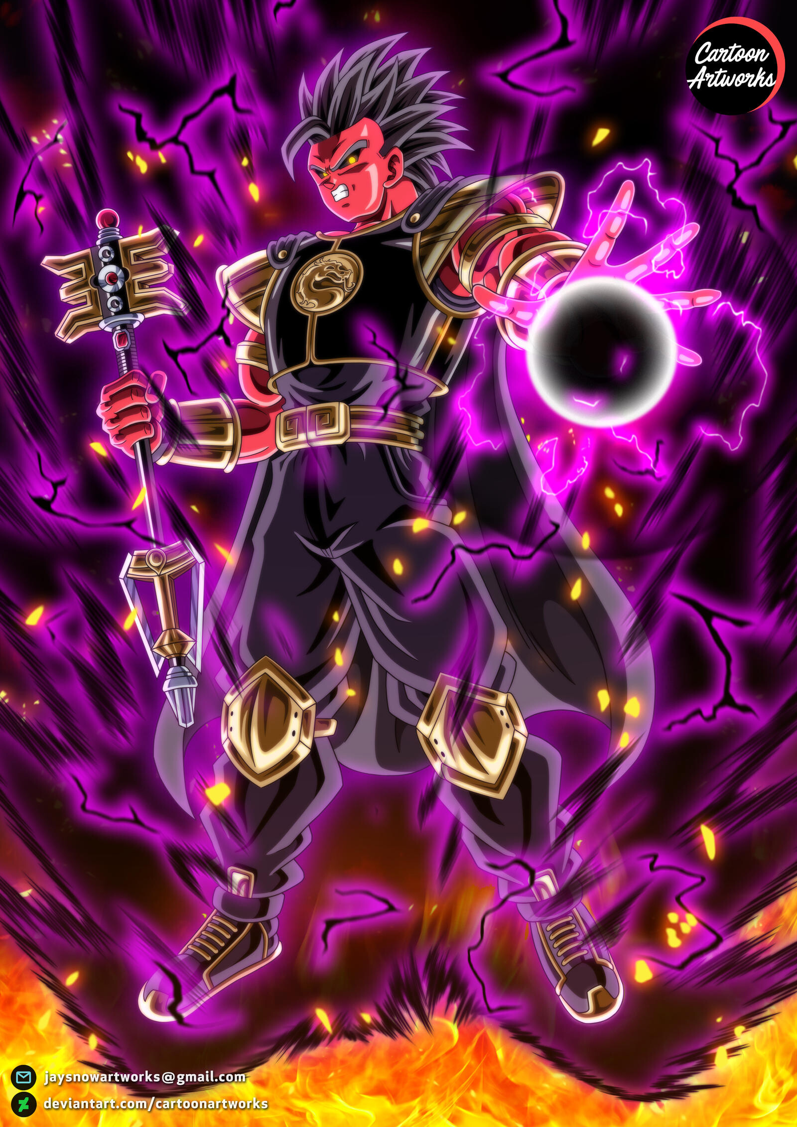 ArtStation - DB Gold Ranger OC = COMMISSION