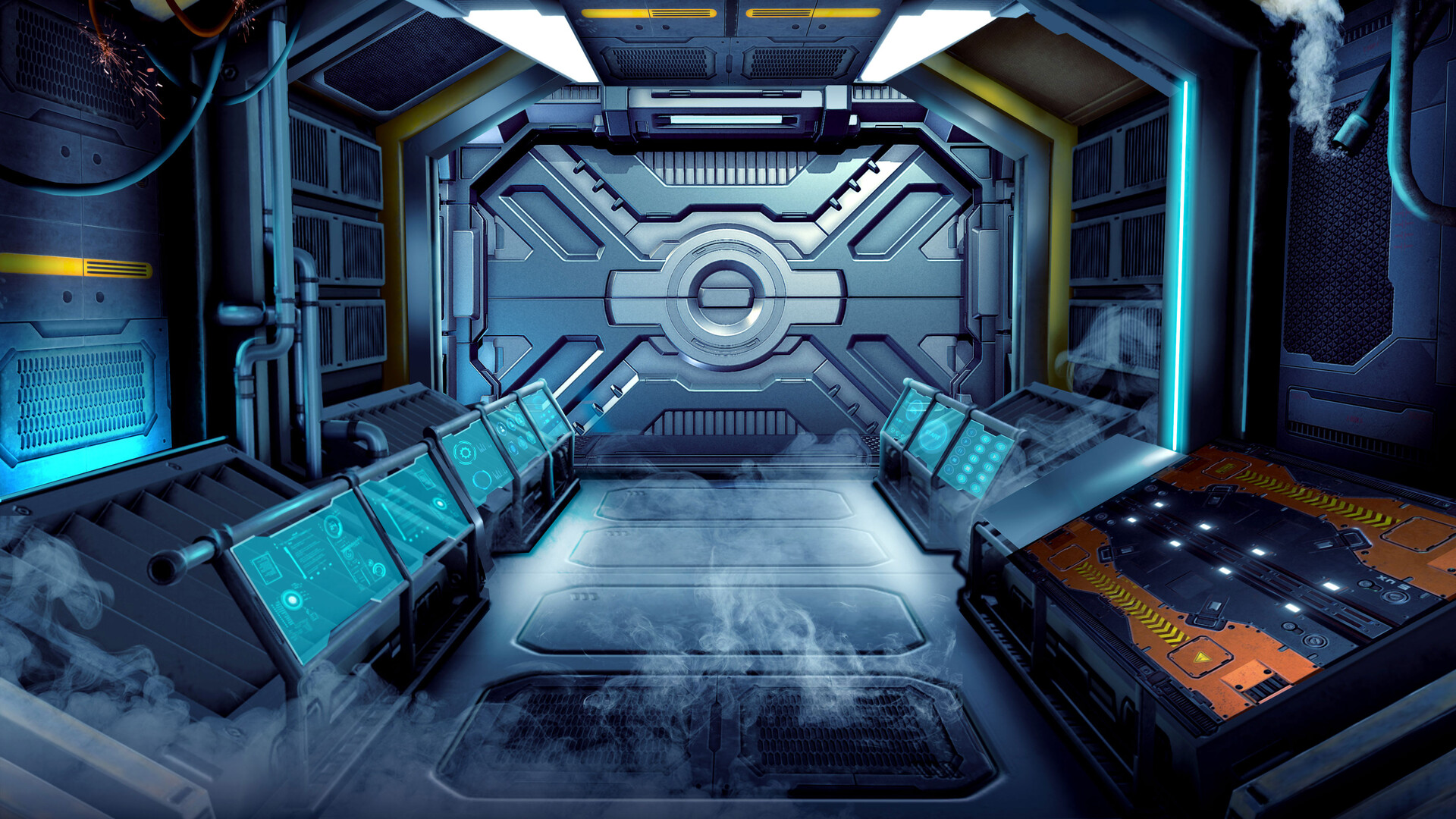 ArtStation - INTERIOR SICI NAVE