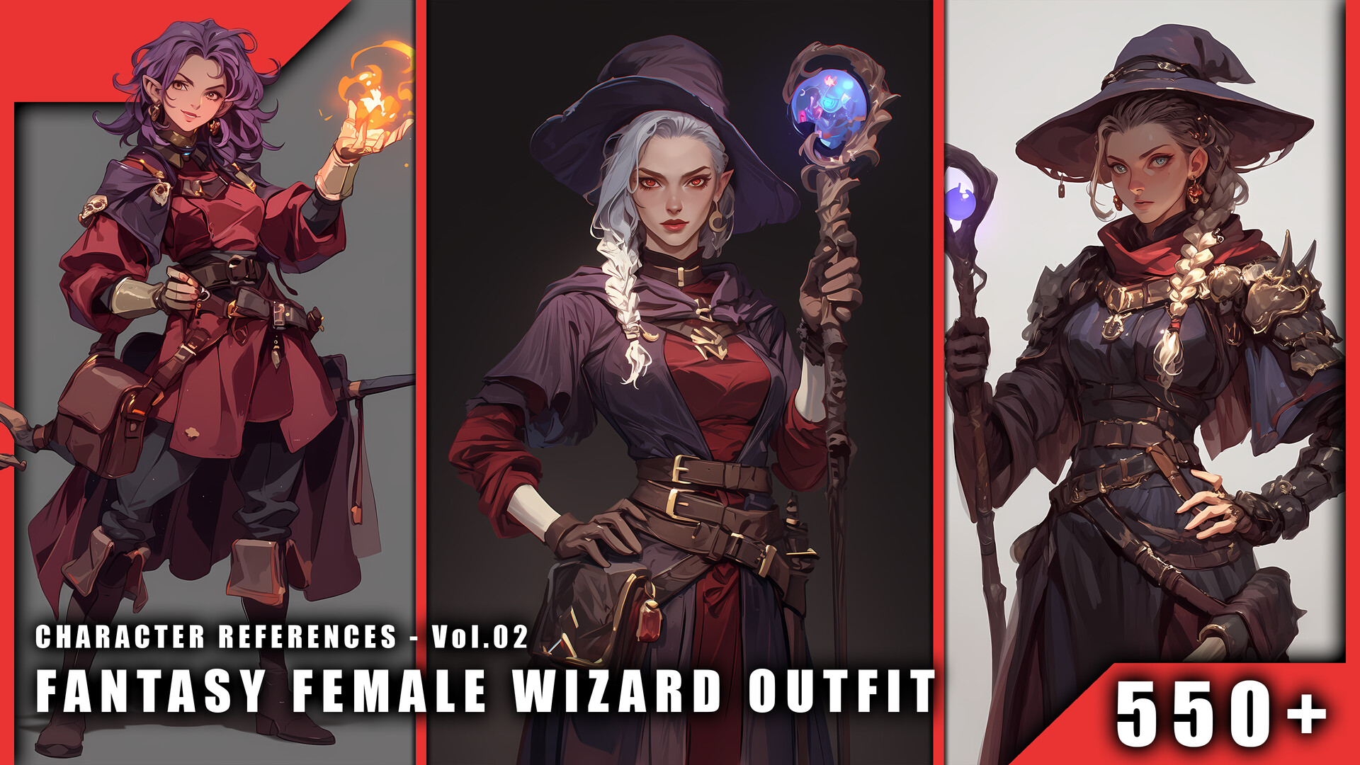WaterLaw's Studio - 550+ Fantasy Female Wizard Outfit - Character ...