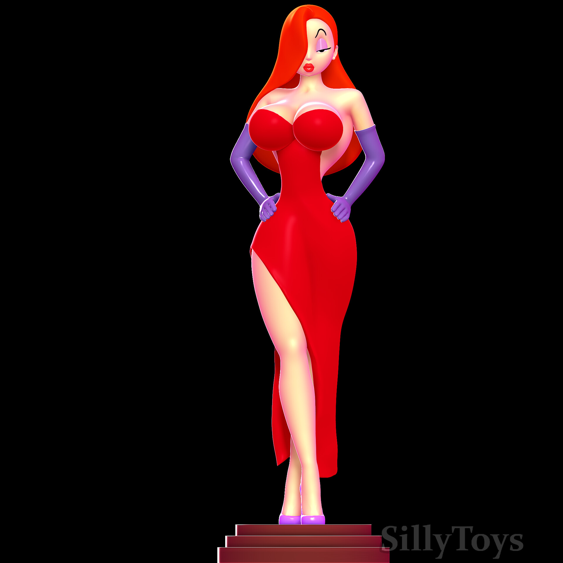 ArtStation - Jessica Rabbit - Who Framed Roger Rabbit 3D print model