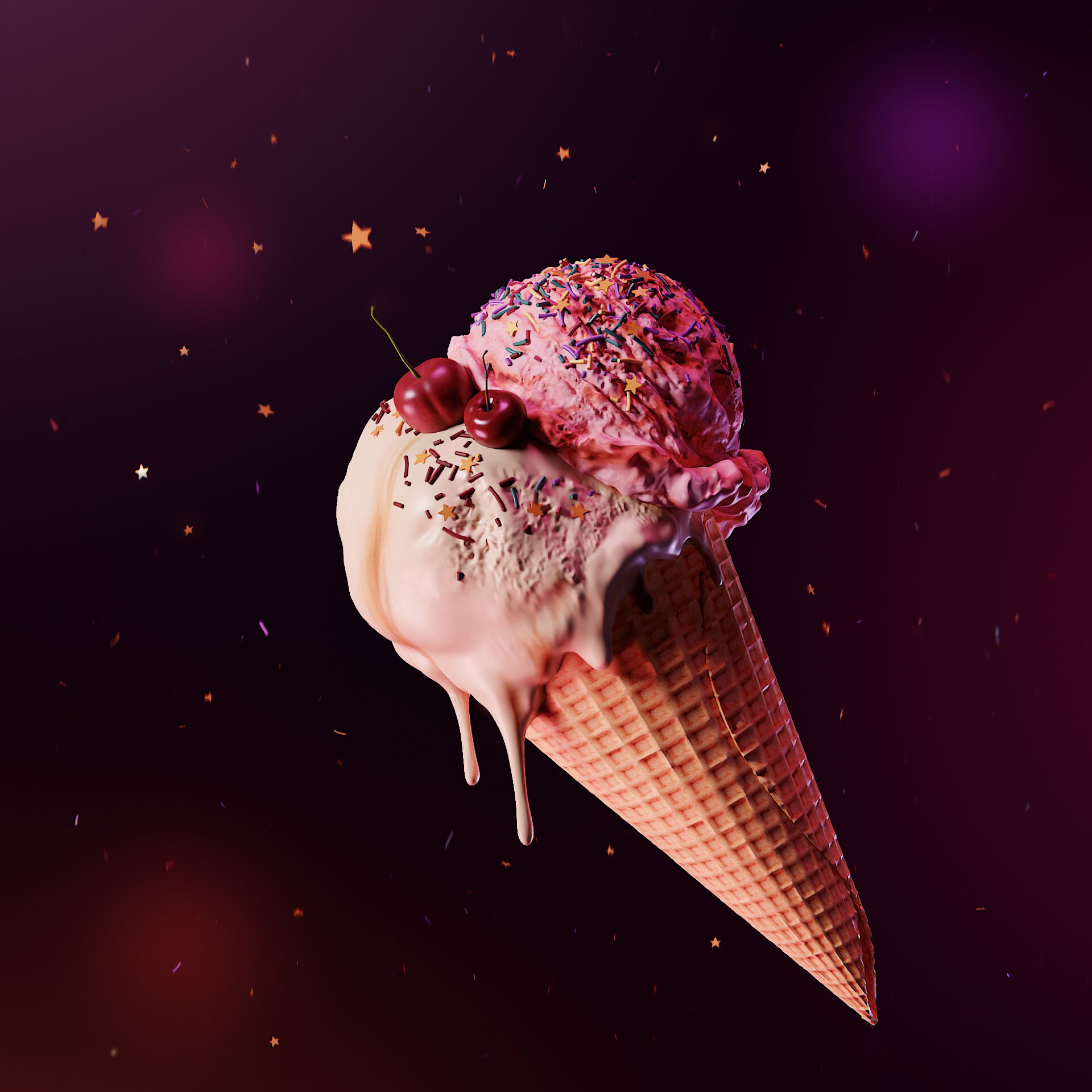 ArtStation - 3D ice cream