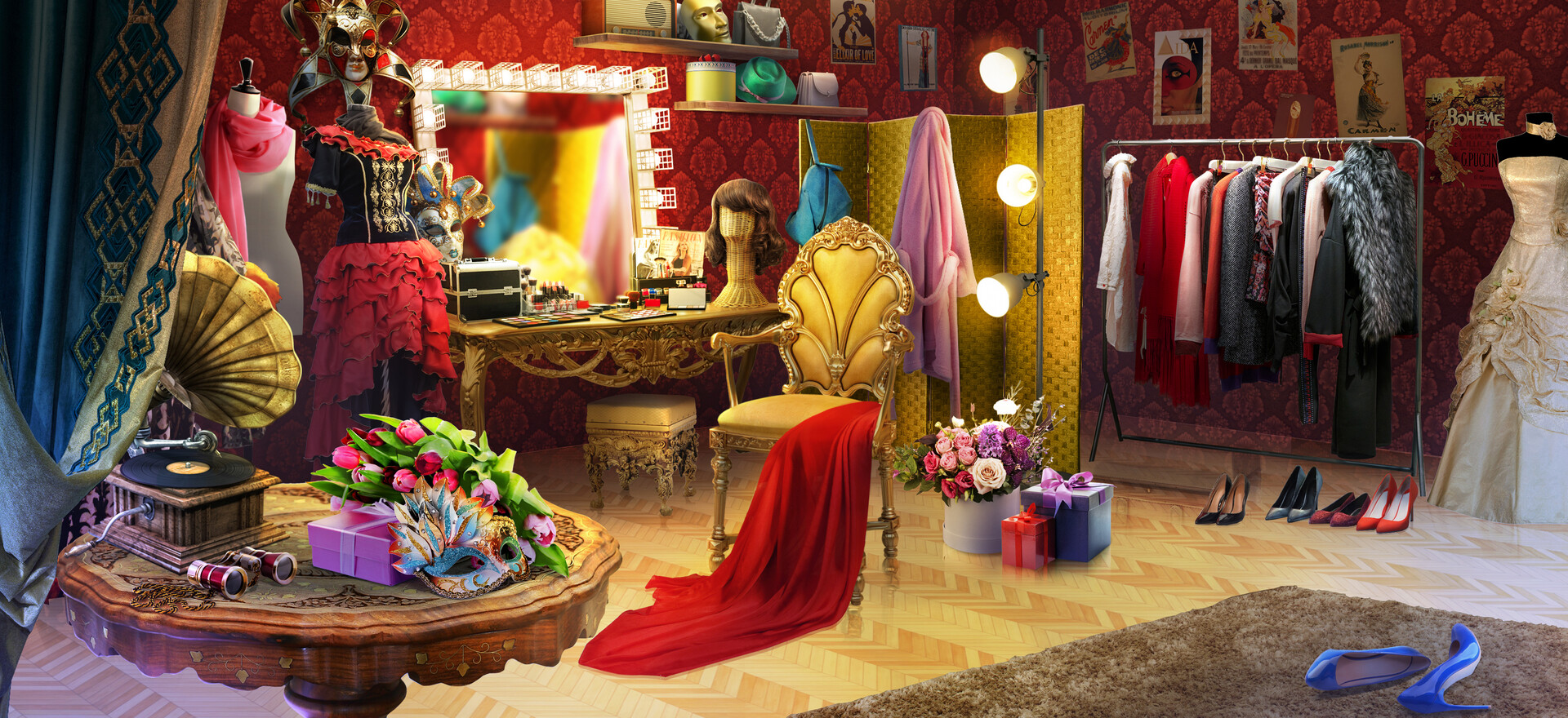 ArtStation - Opera dressing room