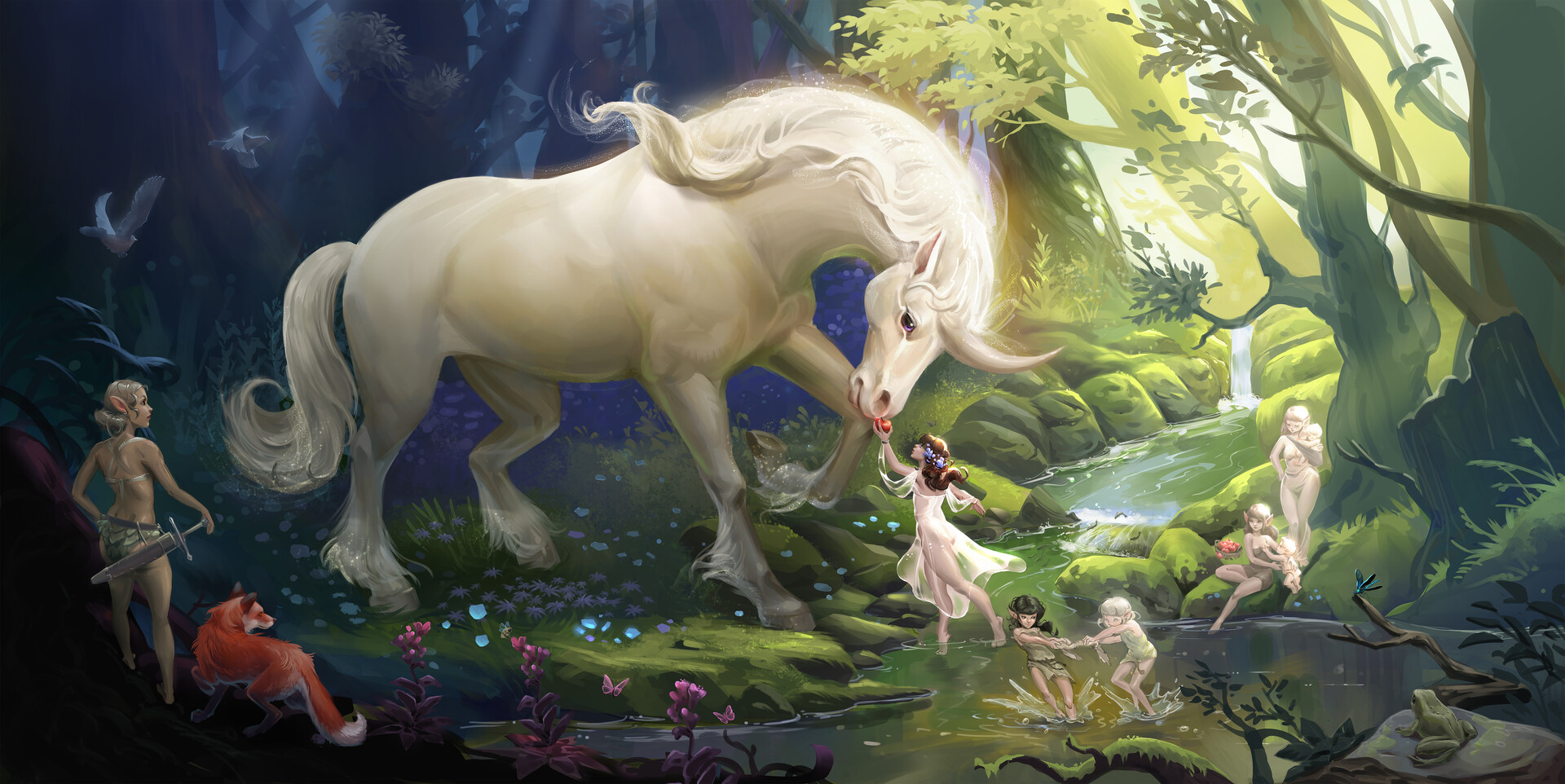 ArtStation - The Sunlit Grove of Feywild