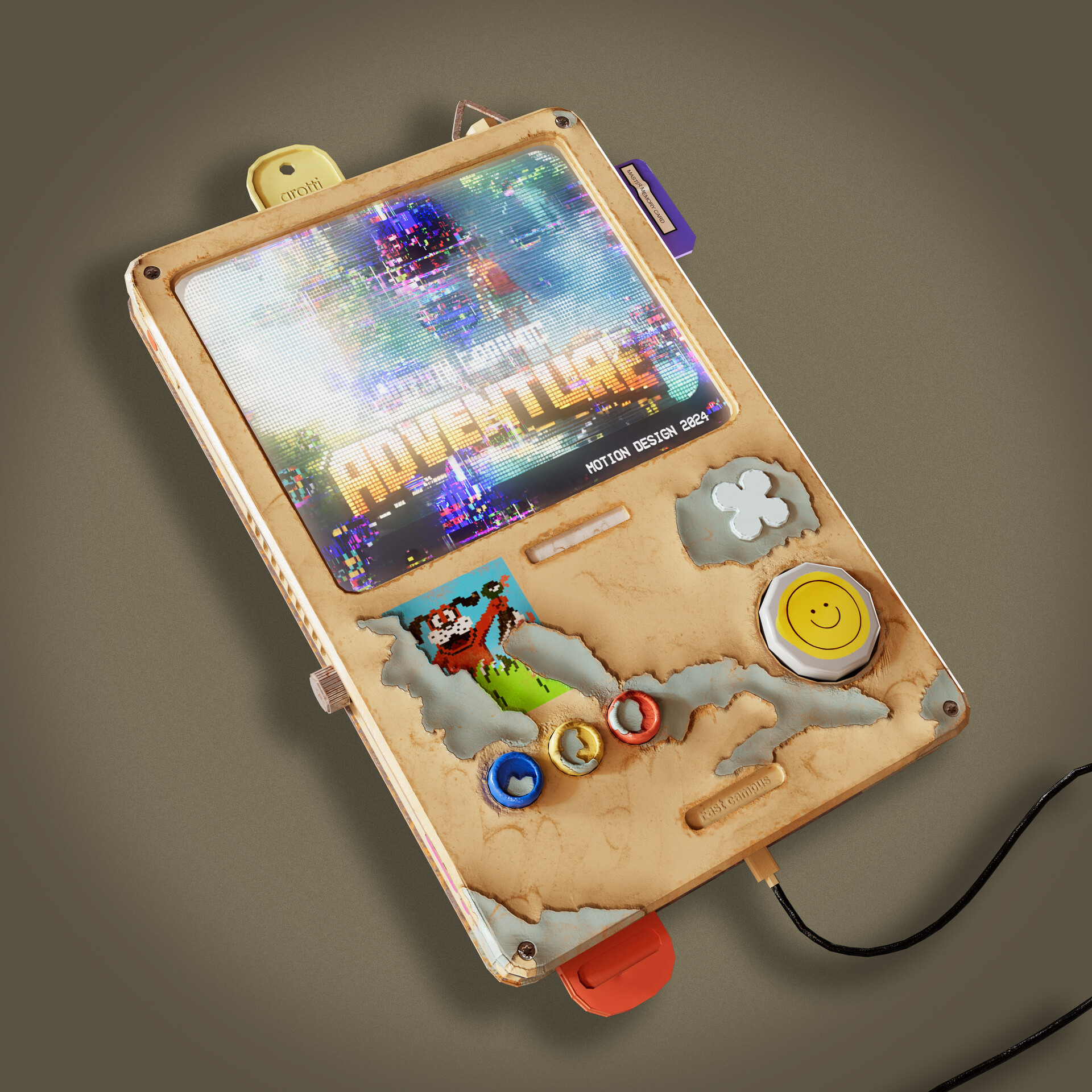 ArtStation - Old Retro Game console