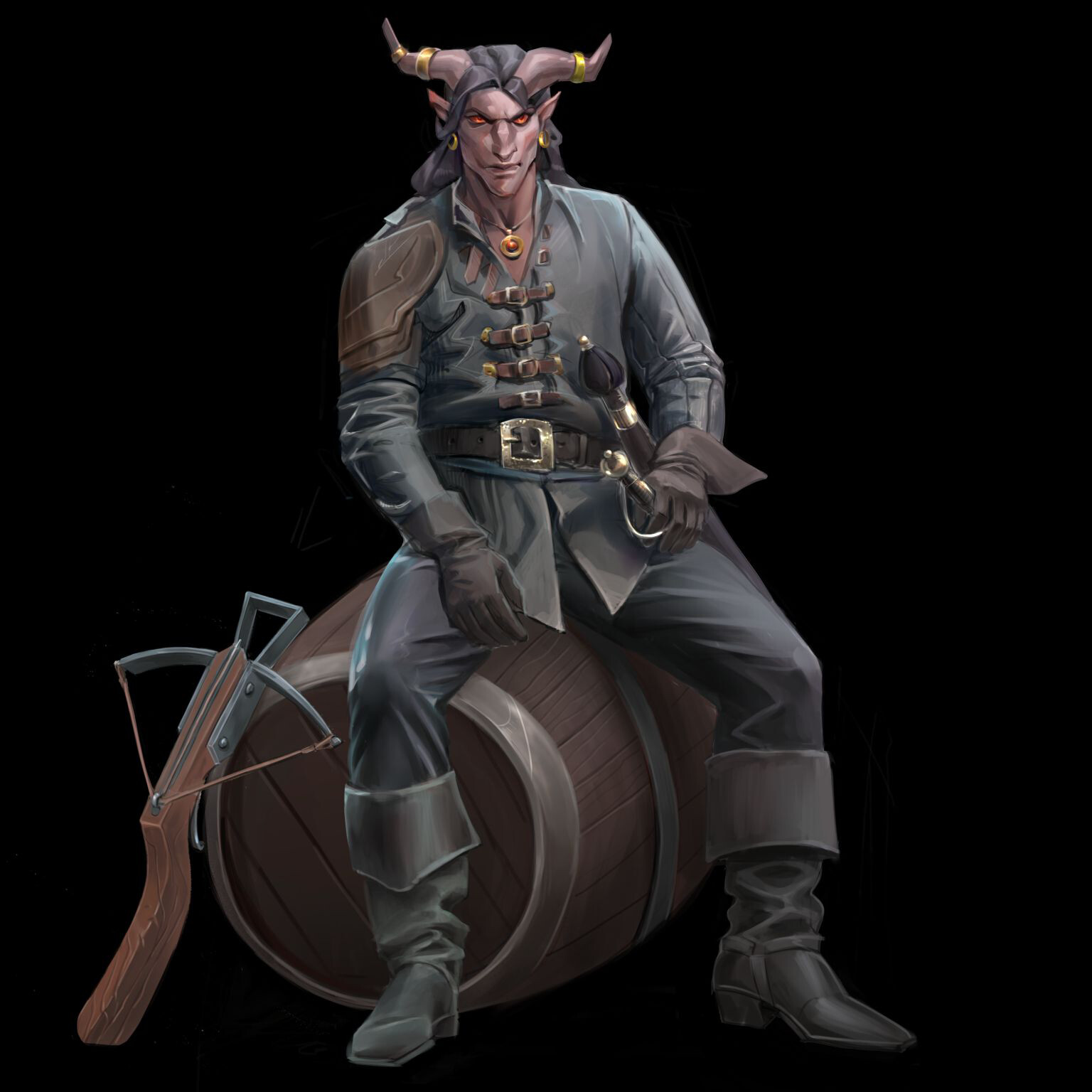 ArtStation - Tiefling Pirate