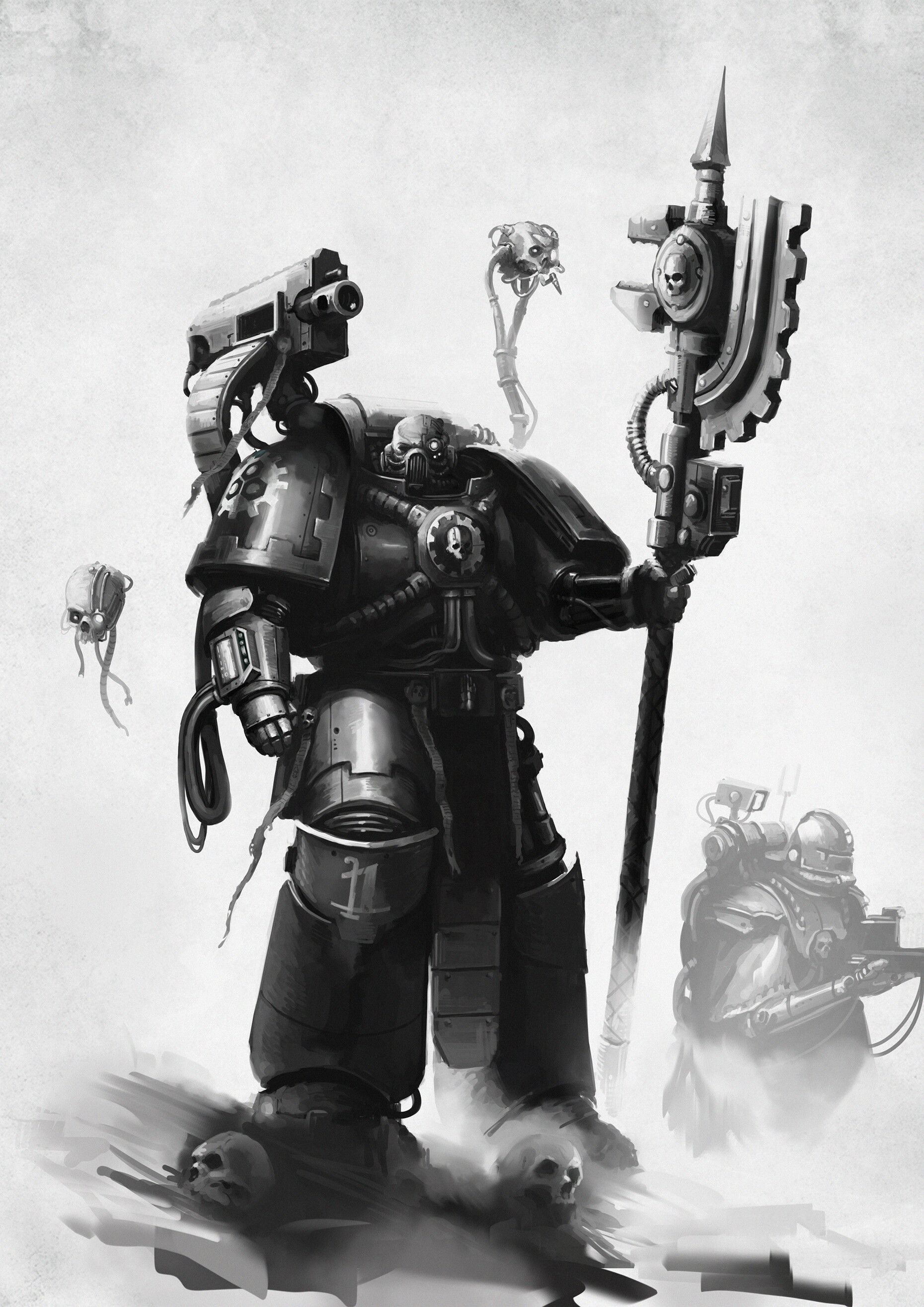 ArtStation - Iron Hand Techmarine - Warhammer 40,000