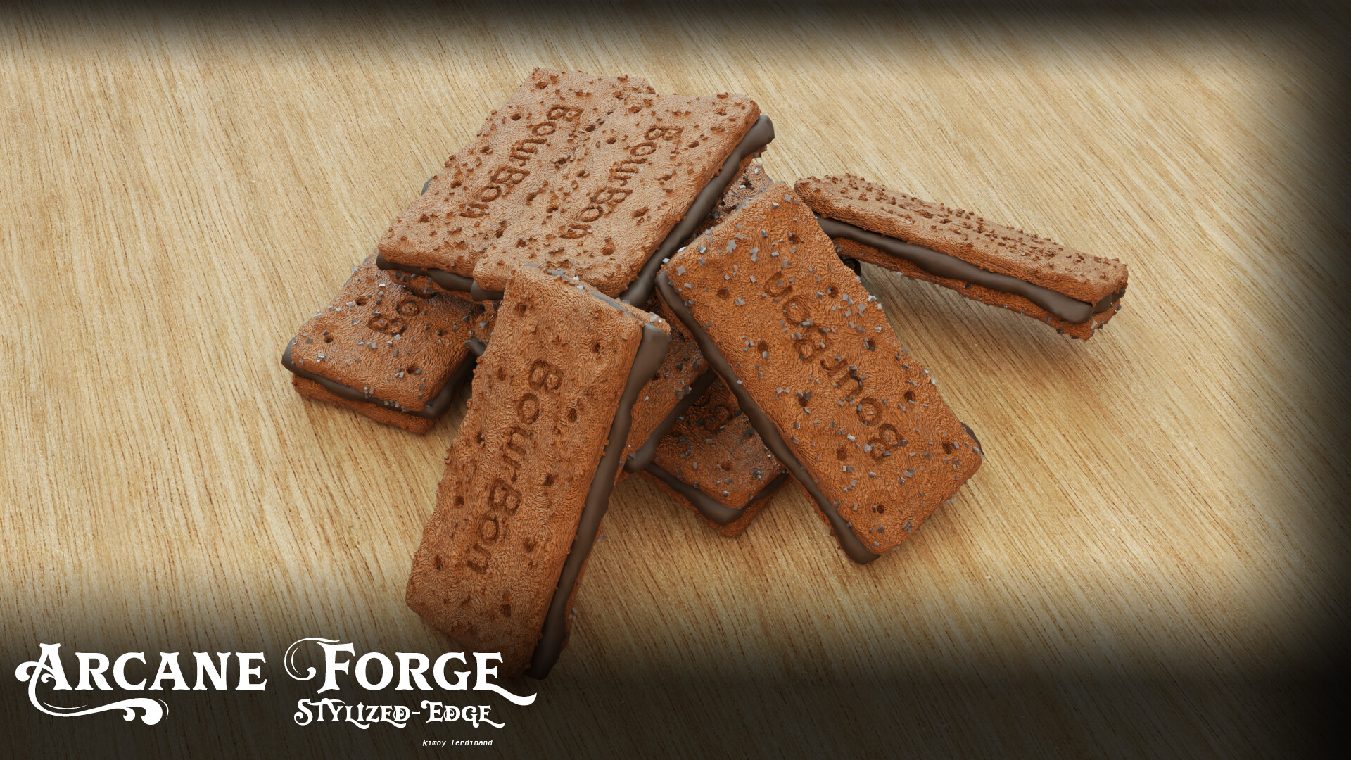 ArtStation - Bourbon Biscuit (Blender 3.6)