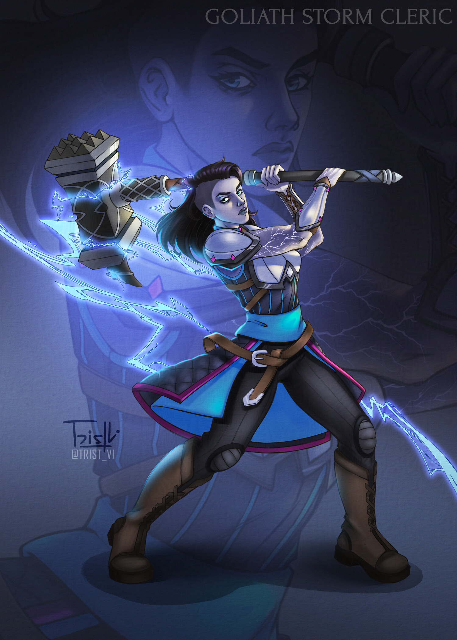 Trist Vaskebjørn - Goliath Storm Cleric - Character Sheet | Process ...