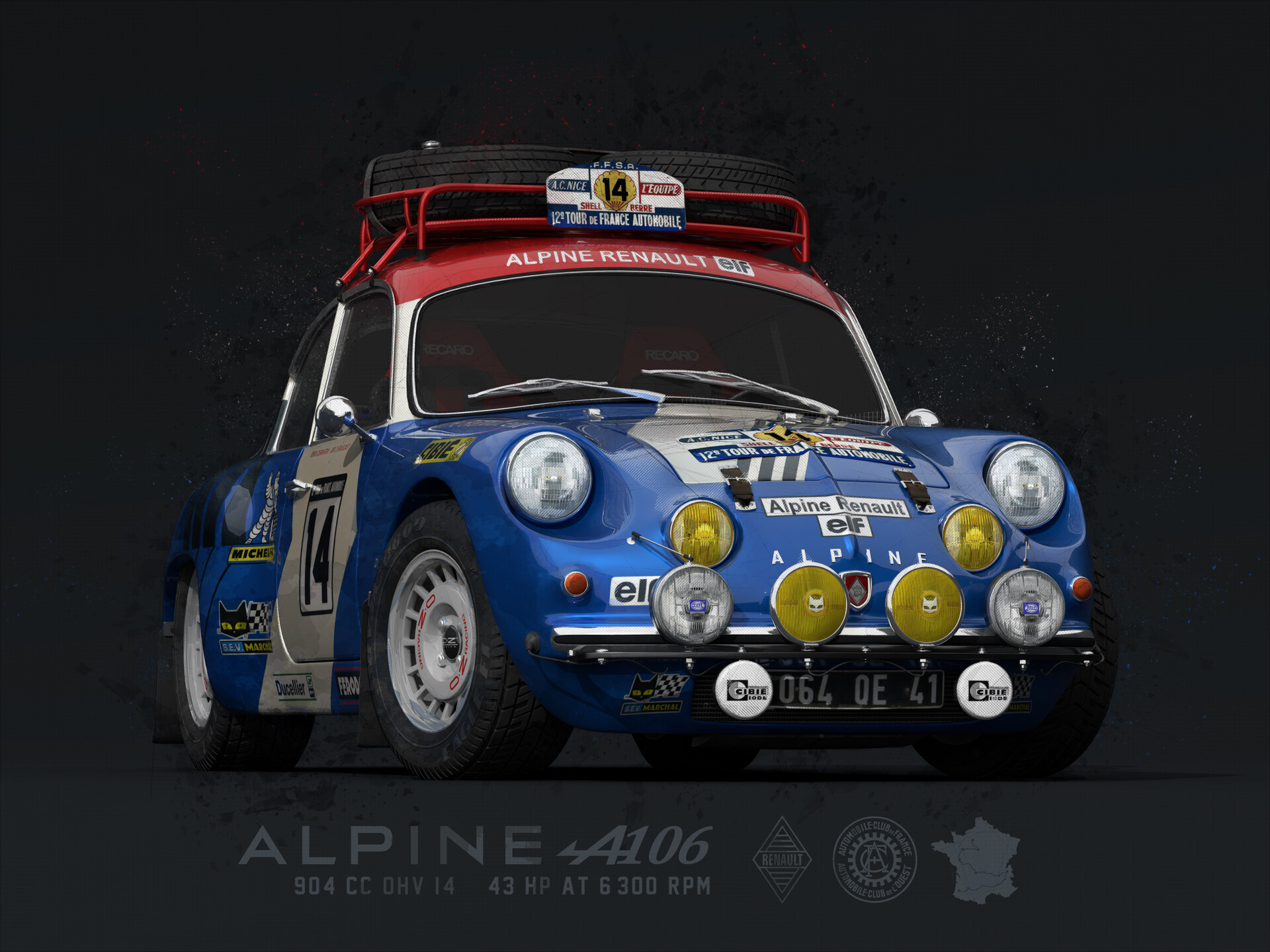 ArtStation - Renault Alpine A106 - Tour de France Automobile