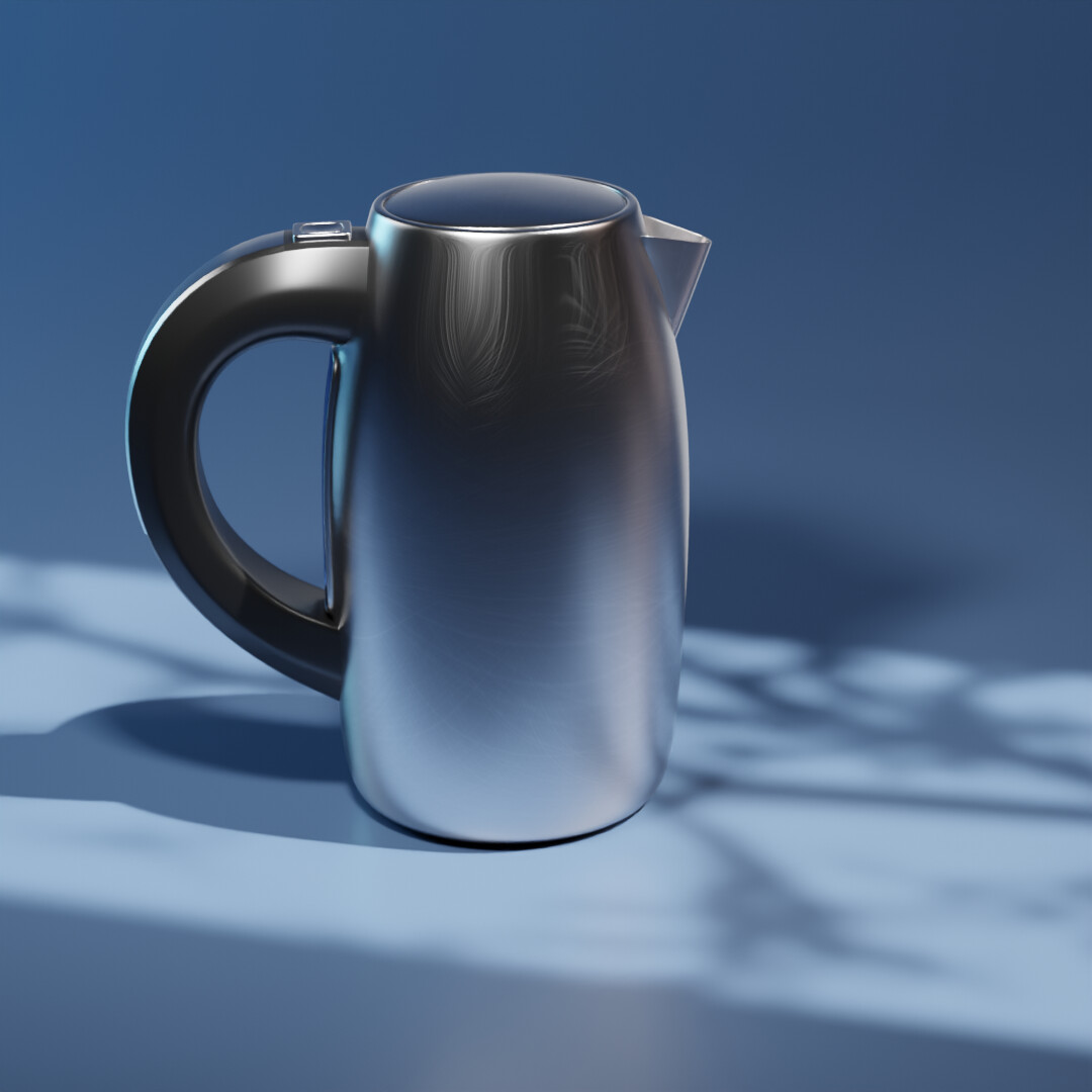 ArtStation - Simple model of of an water kettle using Blender 3D ...